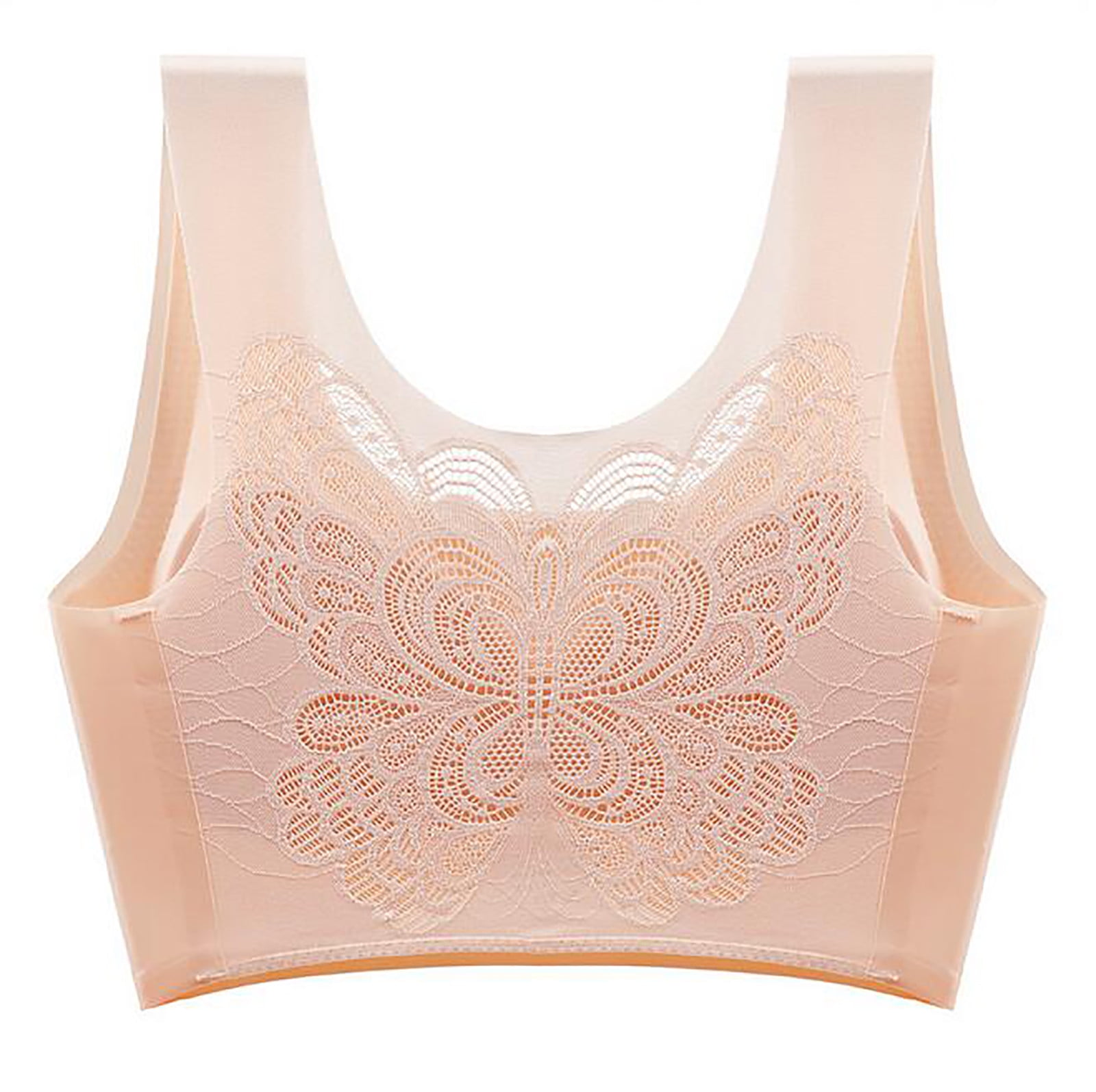Bxsruta Women's Stretch Plus Size Sports Bra Underwear Yoga Hollow Out ...