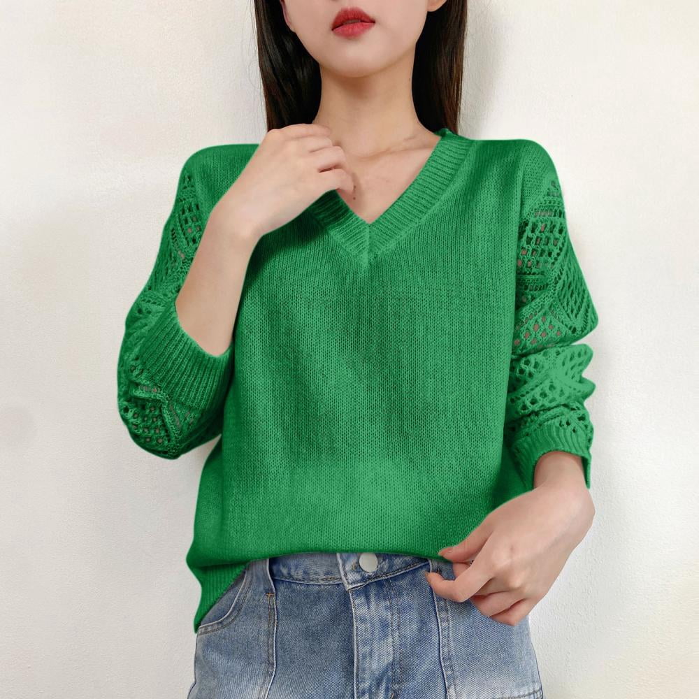 Bxsruta Womens Sweaters, Women's Fashion Casual Winter Leisure Hollow ...