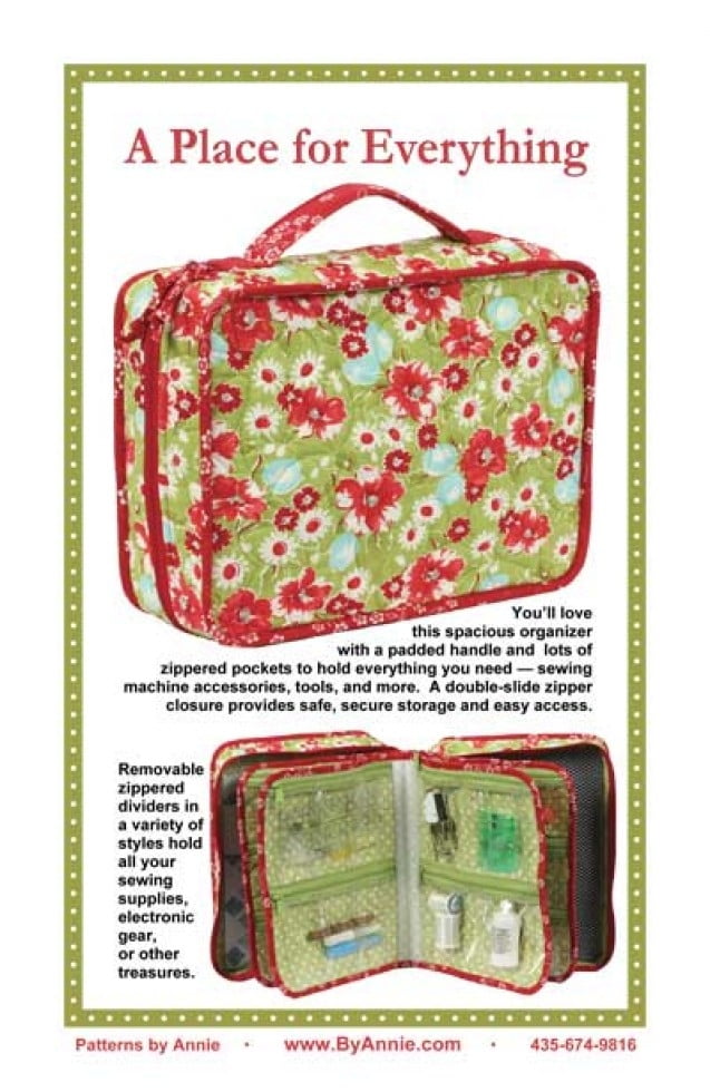 By Annie Sewing Pattern A Place For Everything Organiser Bags - Walmart.com