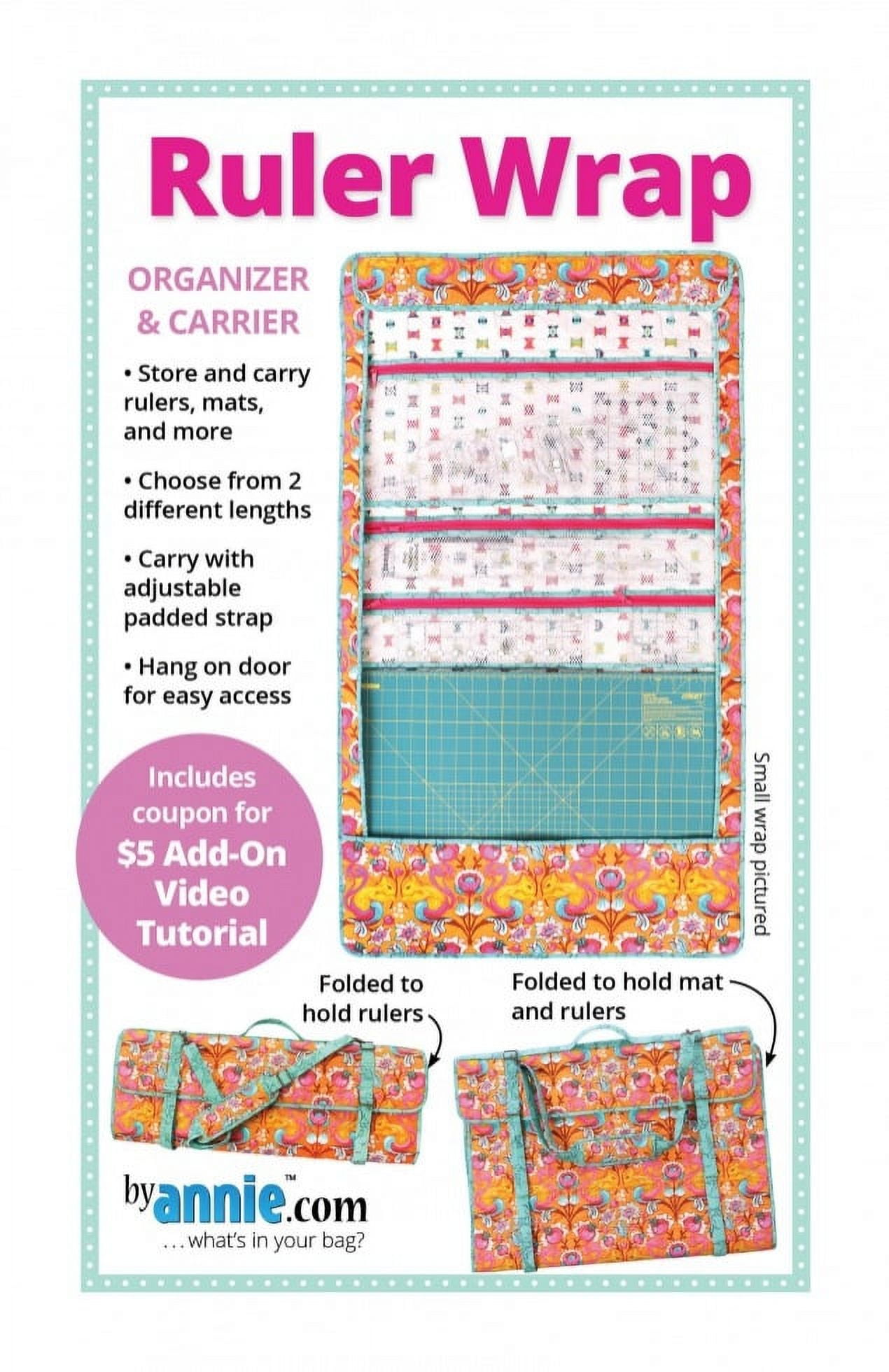 By Annie Sewing Pattern Ruler Wrap Bag Bags - Walmart.com