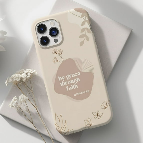 By Grace Through Faith Bible Verse Scripture Phone Case for iPhone 11 ...