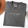 By His Grace Christian Shirt, Minimal Bible Verse Comfort Colors Tee ...
