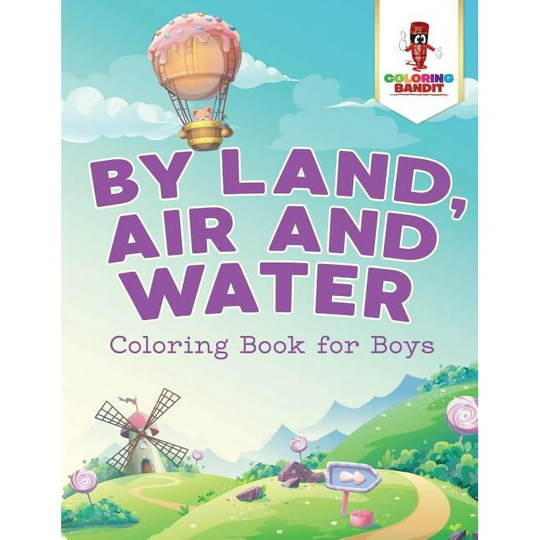 land air and water coloring pages