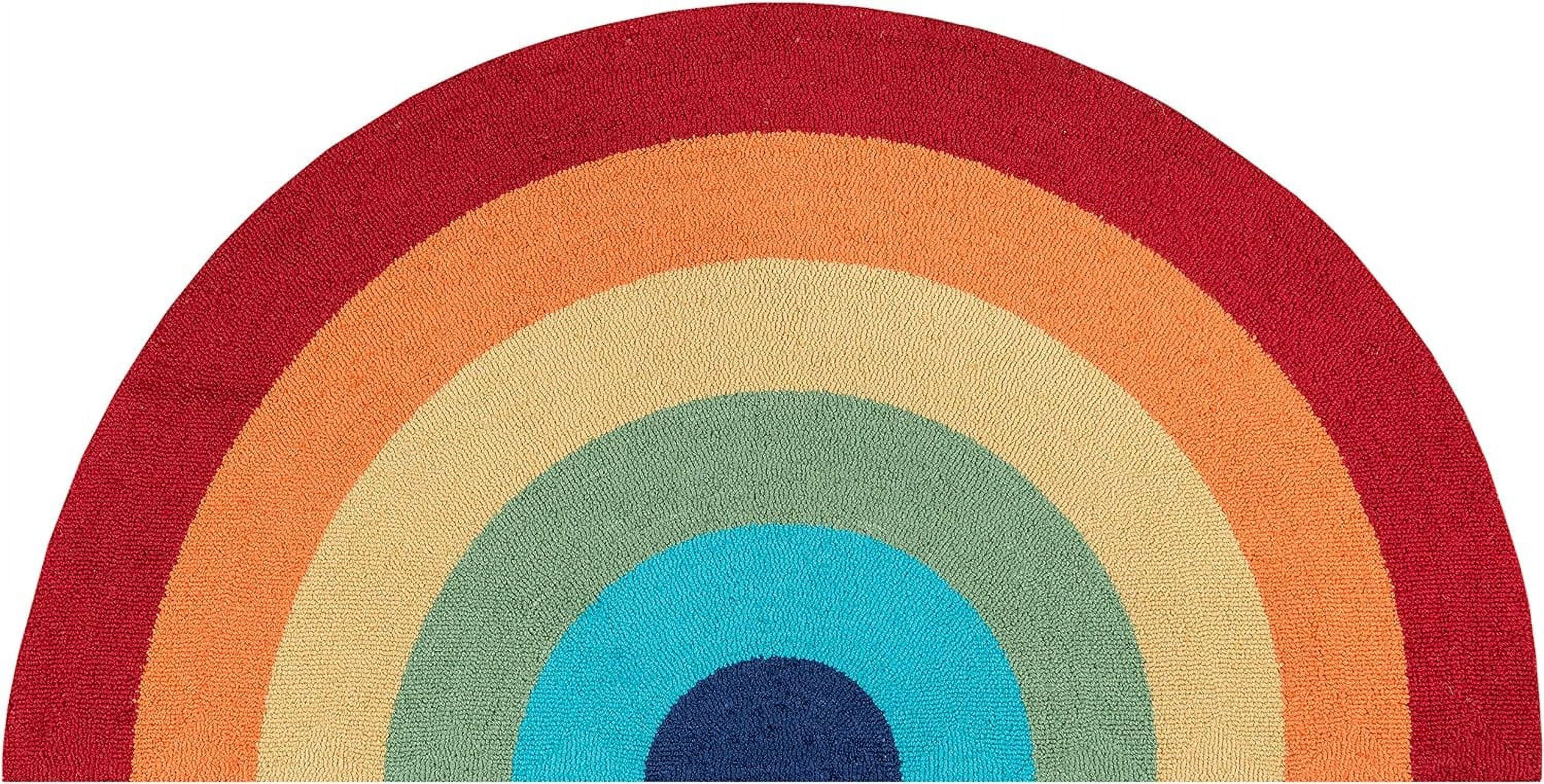 By Momeni Rugs Cucina Half Moon Rainbow Kitchen Mat 1'5" X 2'10 ...