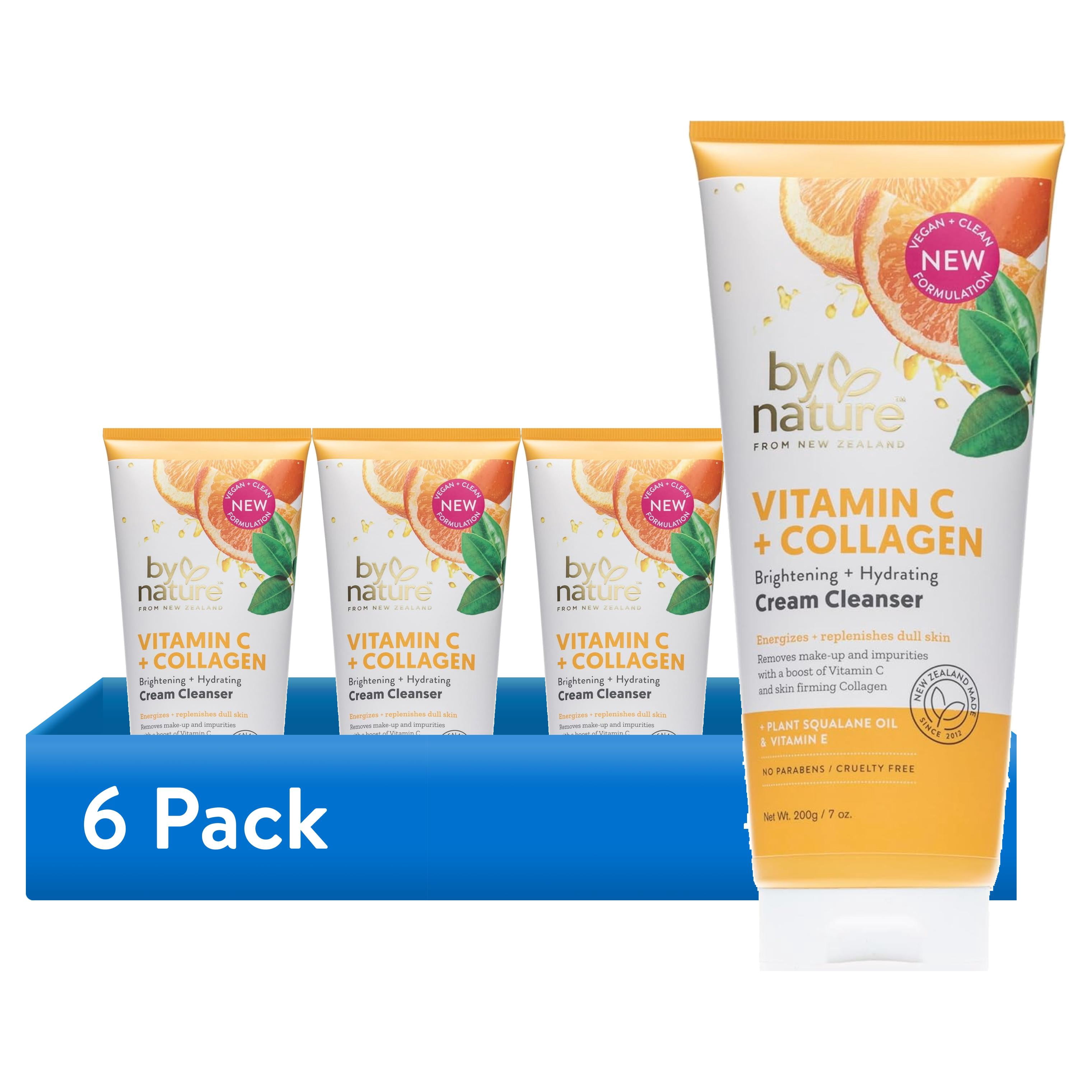 (6 pack) By Nature From New Zealand Vitamin C, Collagen Brightening ...