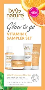 By Nature Glow To Go Vitamin C Sampler Skincare Set - Skin Care Set ...