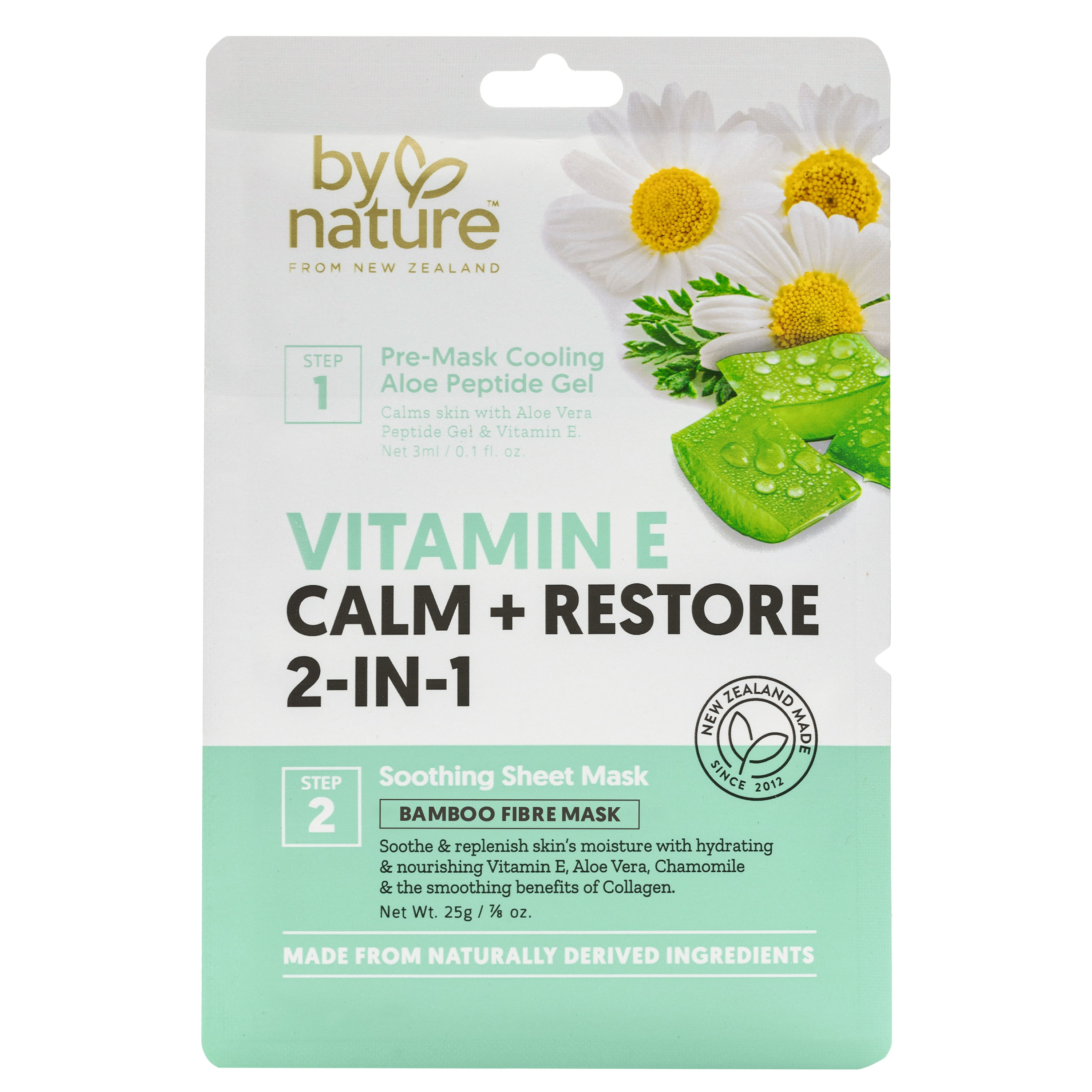 By Nature Vitamin E Calm + Restore 2-in-1 Mask - Walmart.com