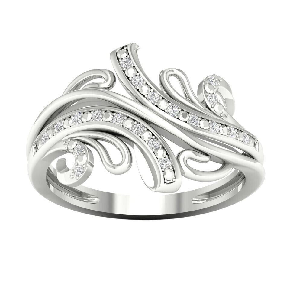 By Pass Cocktail Women's Engagement Ring For Her Gift 1.8 Ct Diamond ...