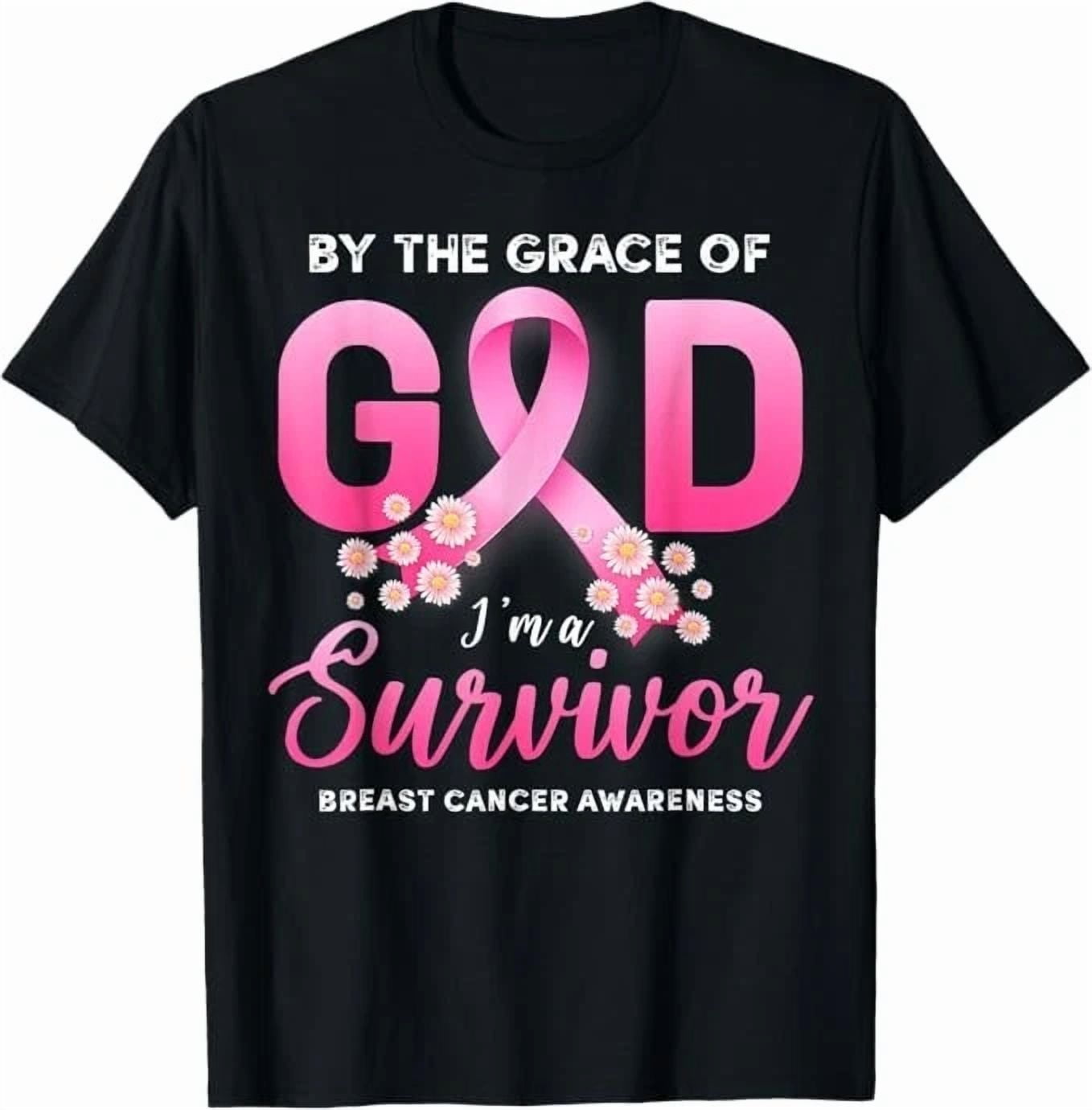 By The Grace Of God I'm A Survivor Breast Cancer Graphic Unisex T-Shirt ...