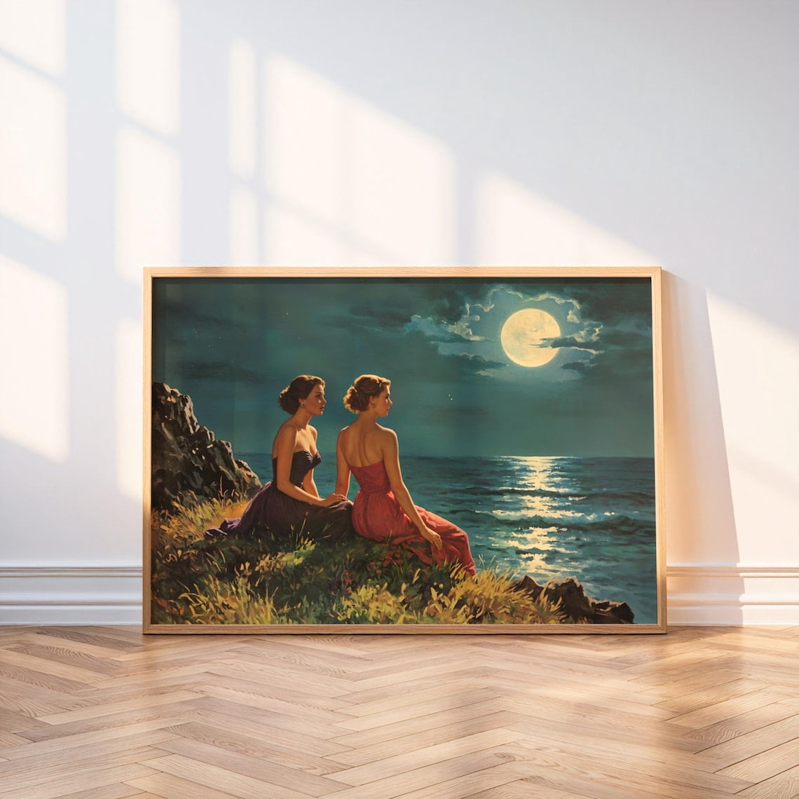 By The Light Of Her Moon Print, Unframed Paper Poster 16x20in - Walmart.com