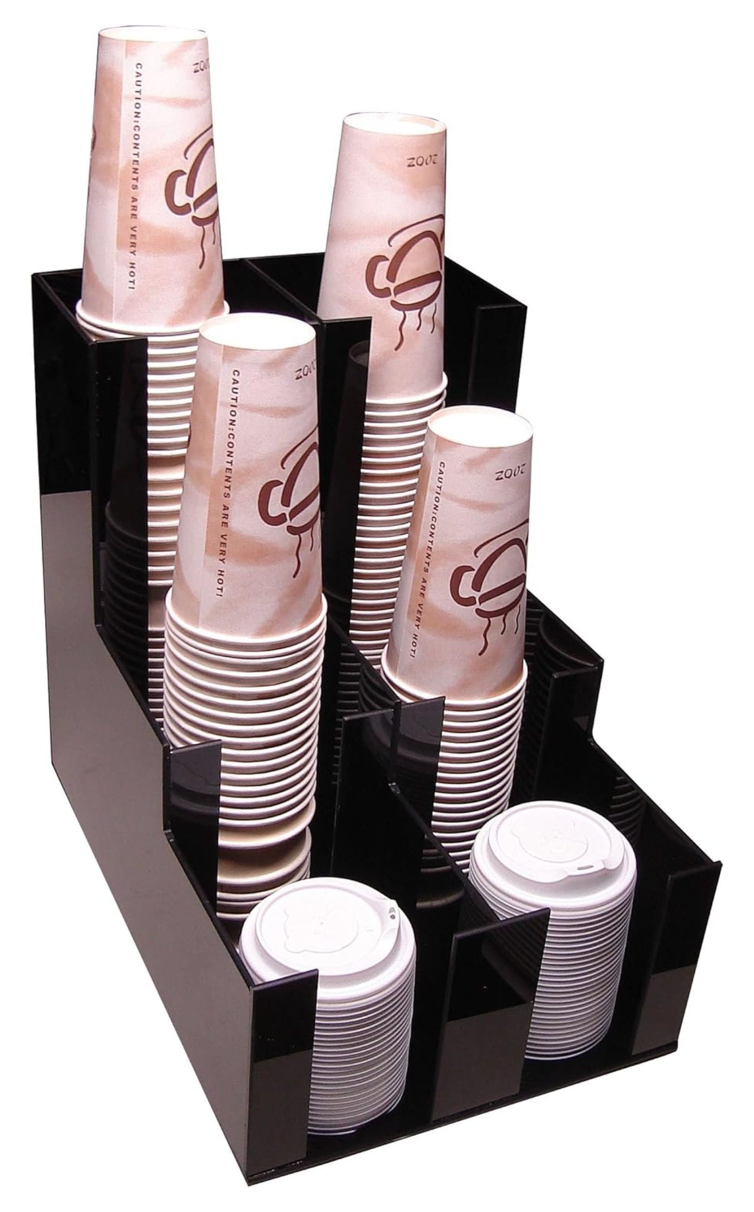ByEUcuk Cup Lid Holder Dispenser Coffee Cup Beverage Caddy Countertop ...