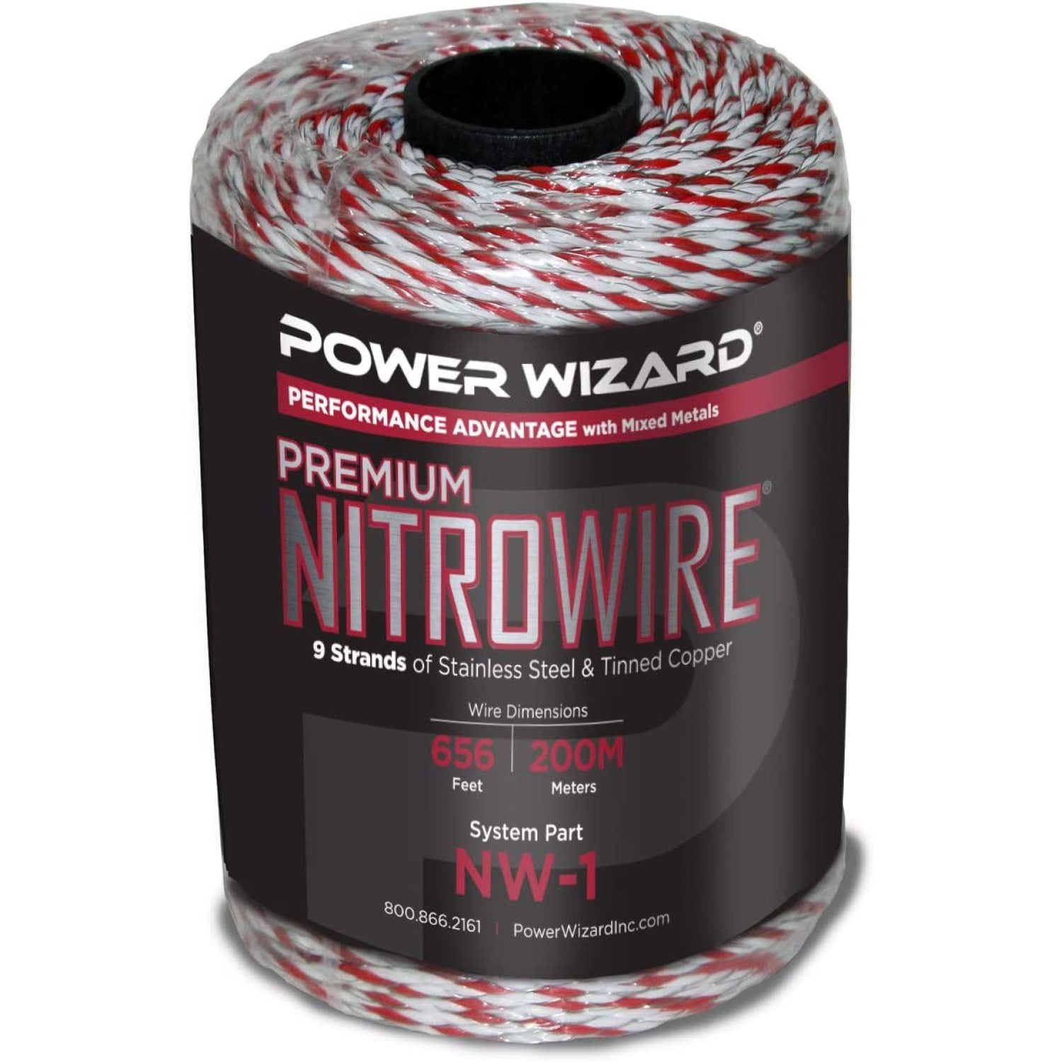 Barndoor Ag AgraTronix Nitro-Wire 656FT\200M Red Tracer Electric Fence ...