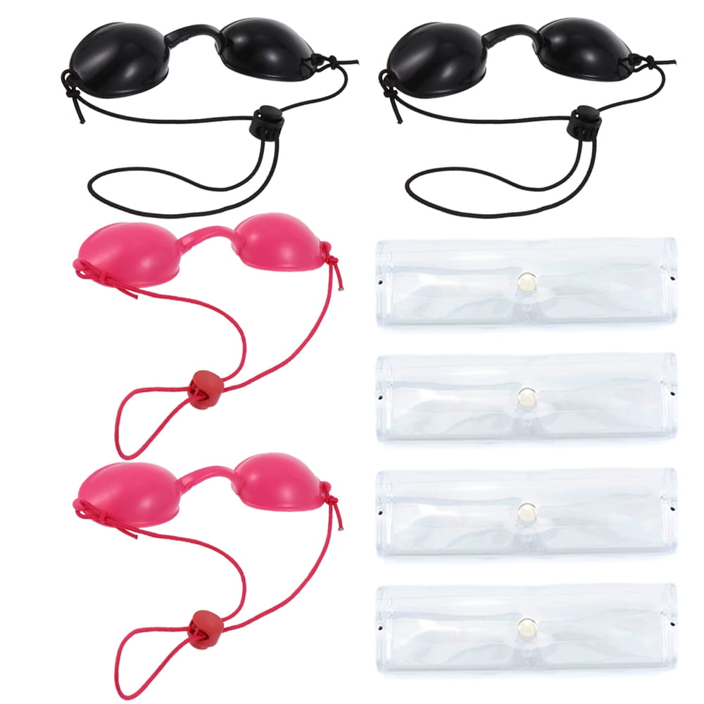 ByPaCrow UV Protective Tanning Bed Goggles, Adjustable Plastic Eyewear ...