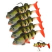 Baits Pack for Bass Trout: Multi Jointed Swimbaits, Slow Sinking ...