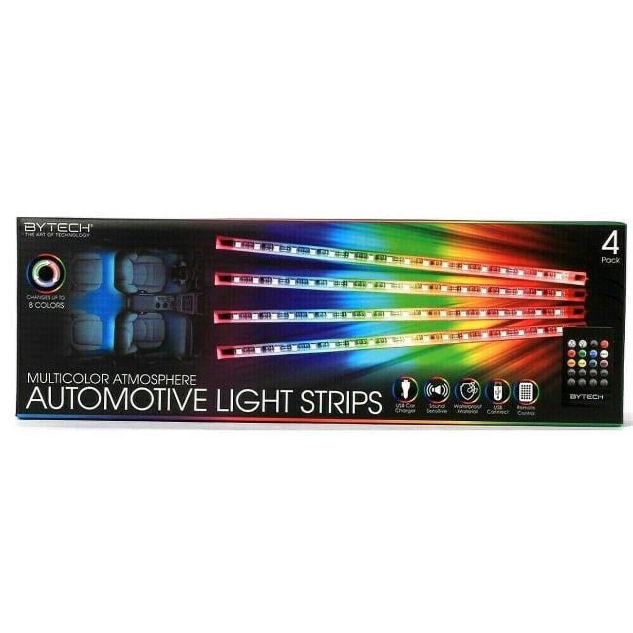 ByTech BYOPCA223BK Car LED Bulb Strip, Multi Color - Walmart.com