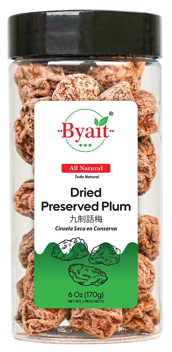 Byait Dried Preserved Plum CCF19 6 Oz, Approx. 38 pieces, 话梅 Hua Mei ...