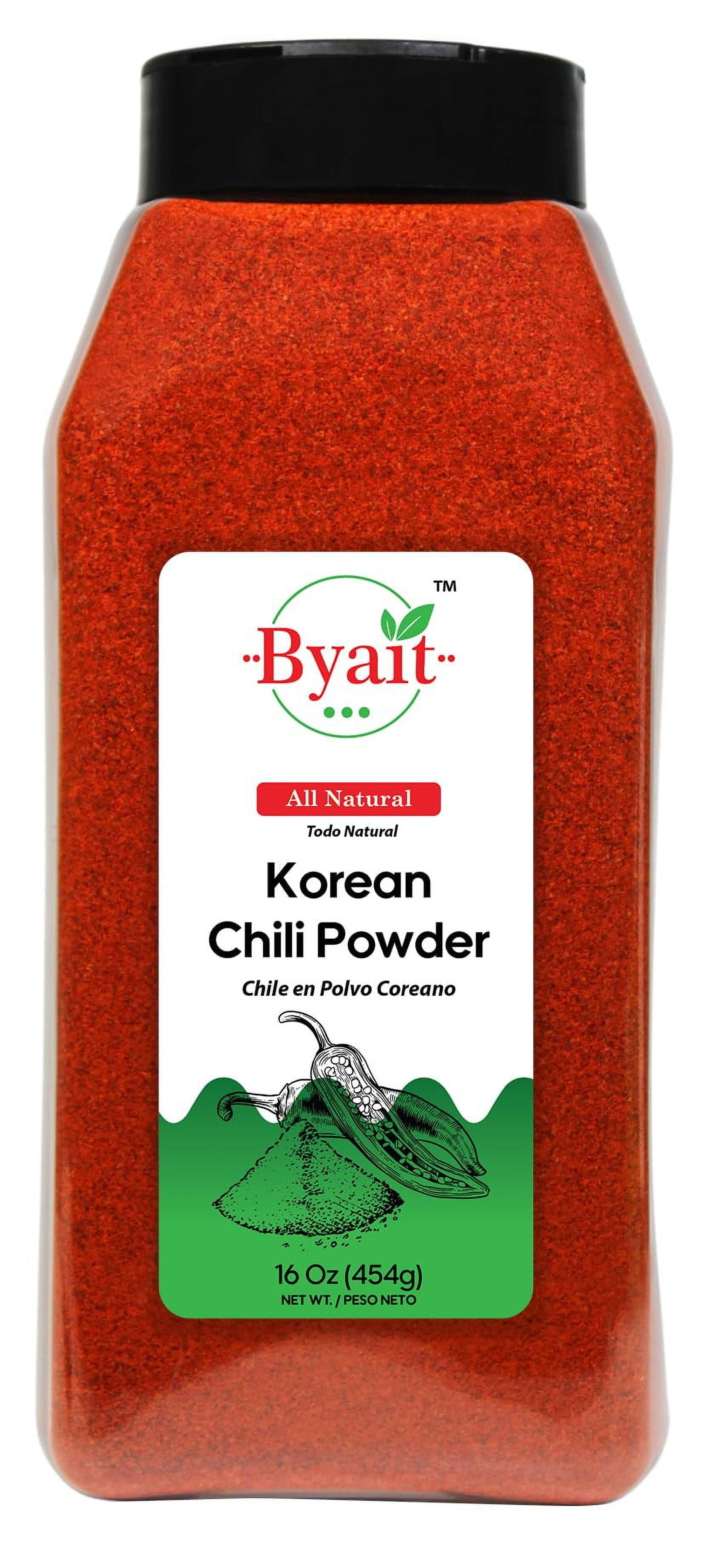 Byait Korean Chili Powder 16 Oz BSL1 (1 LB), Medium Hot Gochugaru Chili ...