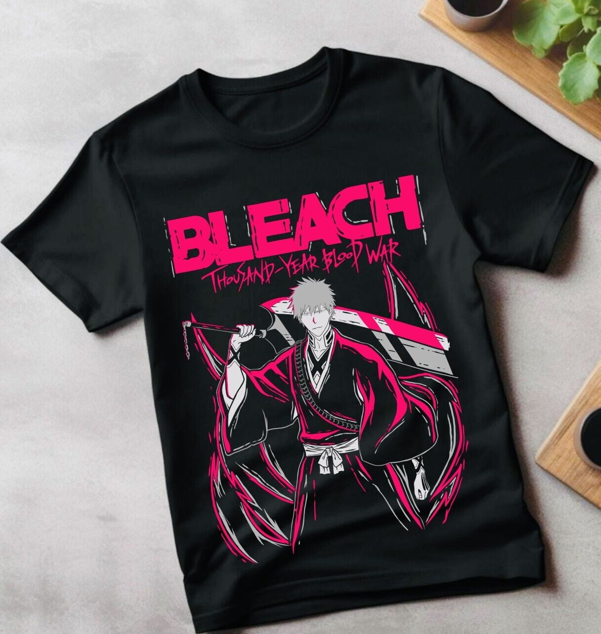 Byakuya Kuchiki T-Shirt Bleach Shirt Manga Strip Anime Graphic gift Tee ...