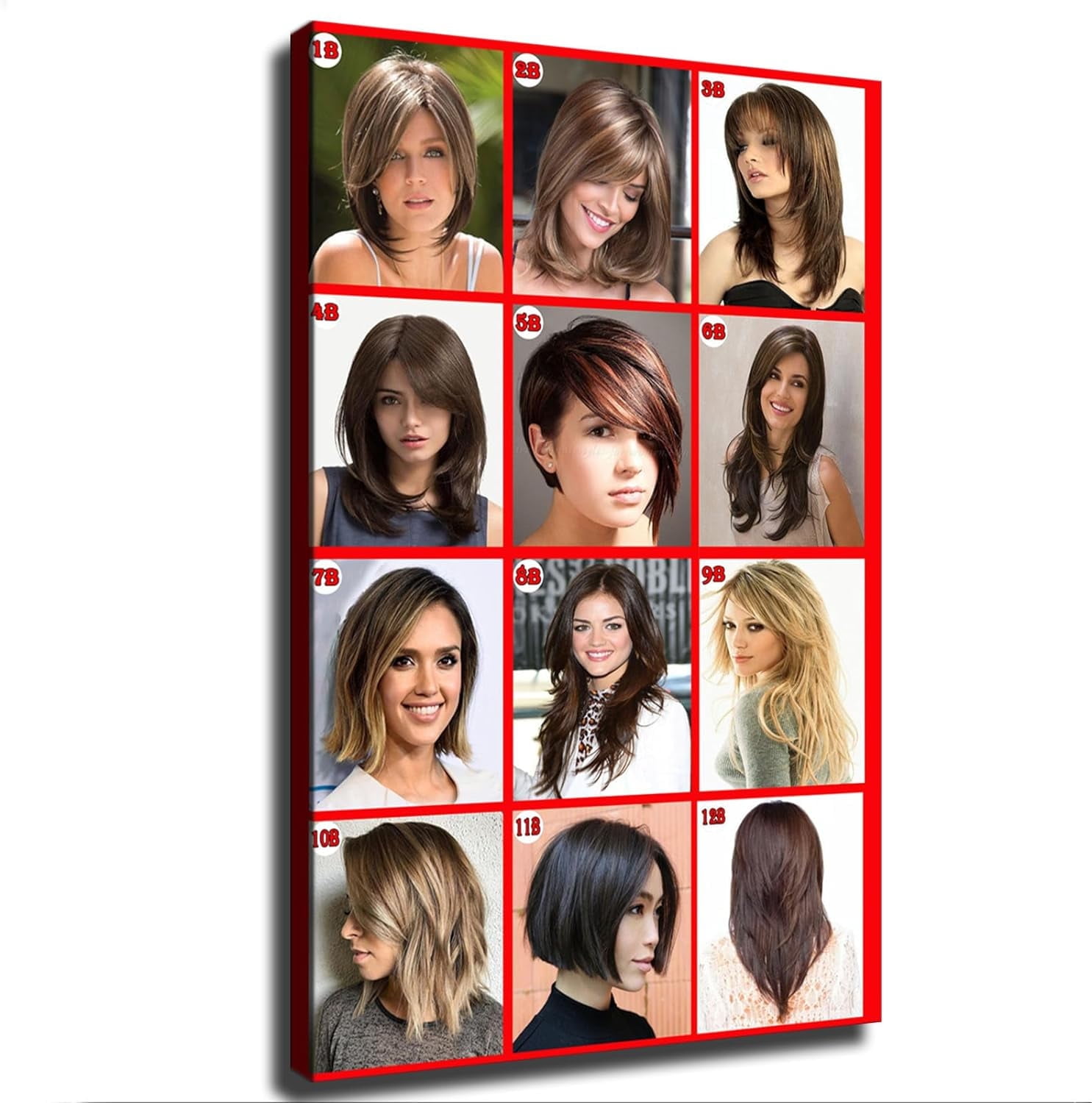 Barbershop Hair Salon Poster Women's Short Hair Posters Women's Haircut ...