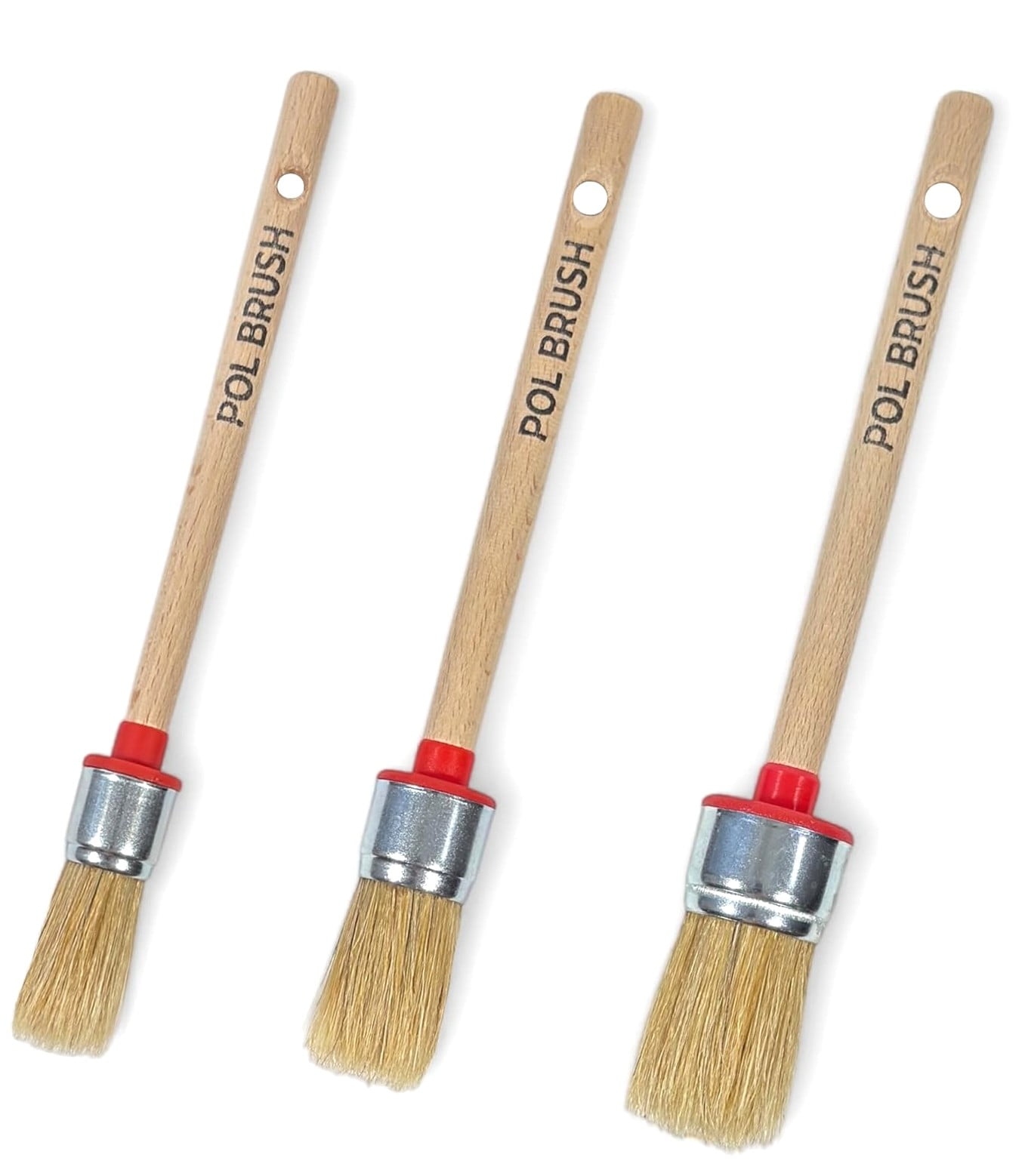 Bybiment 1 Inch Chalk Round Paint - European Quality - Bristles - for ...