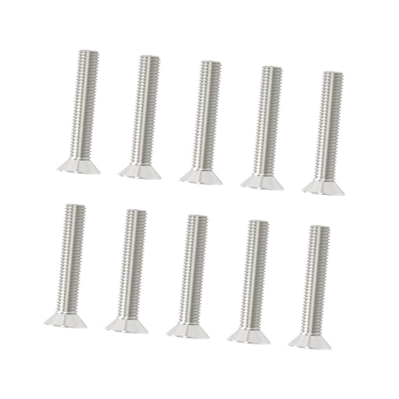 Bybiment 10 Pcs M5x30mm Flat Screws, Hex Drive Style, 304 Steel ...
