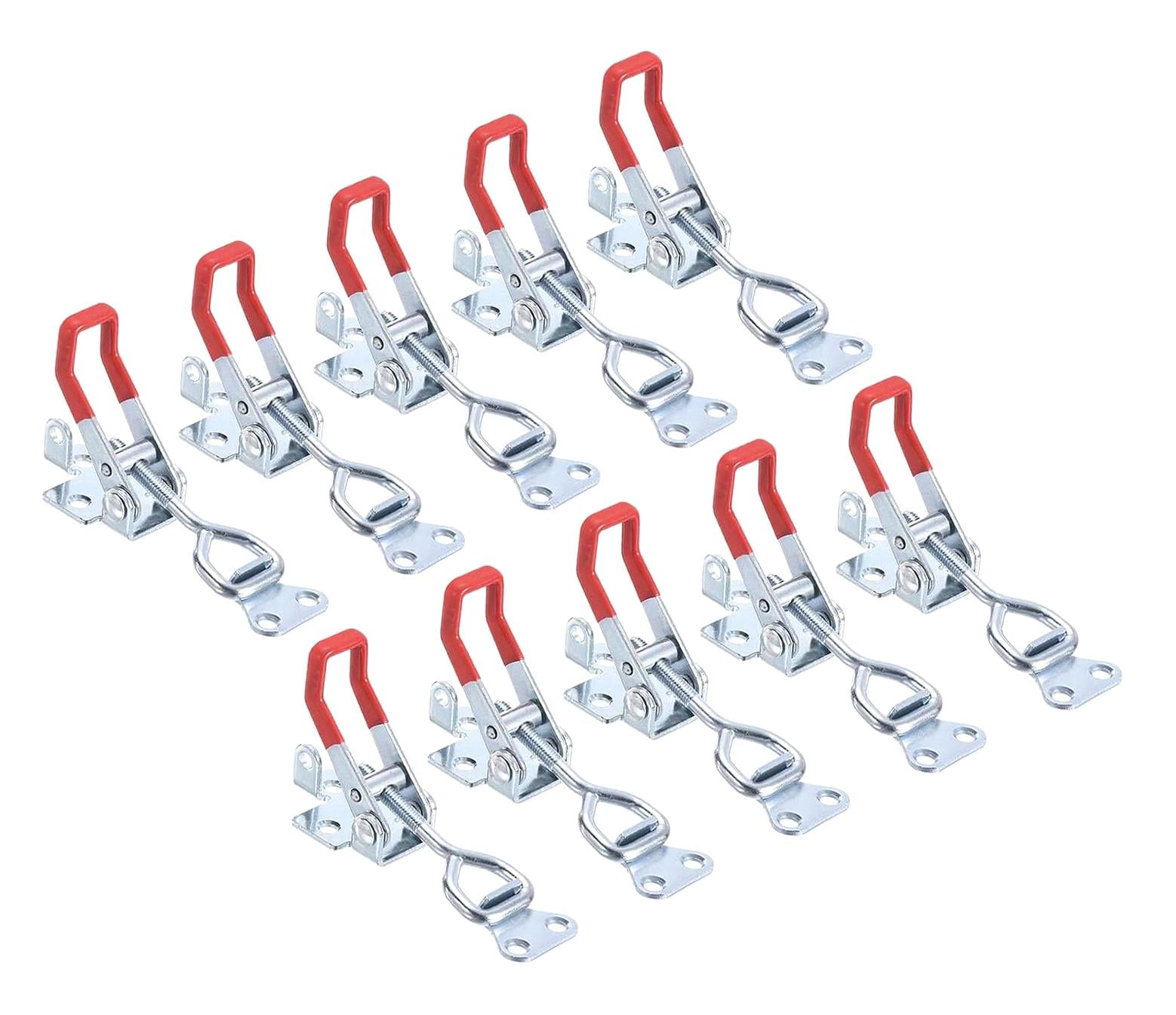 Bybiment 10 Piece Toggle Clamp Set, Metal Pull Clamp, 4002 Style Quick ...