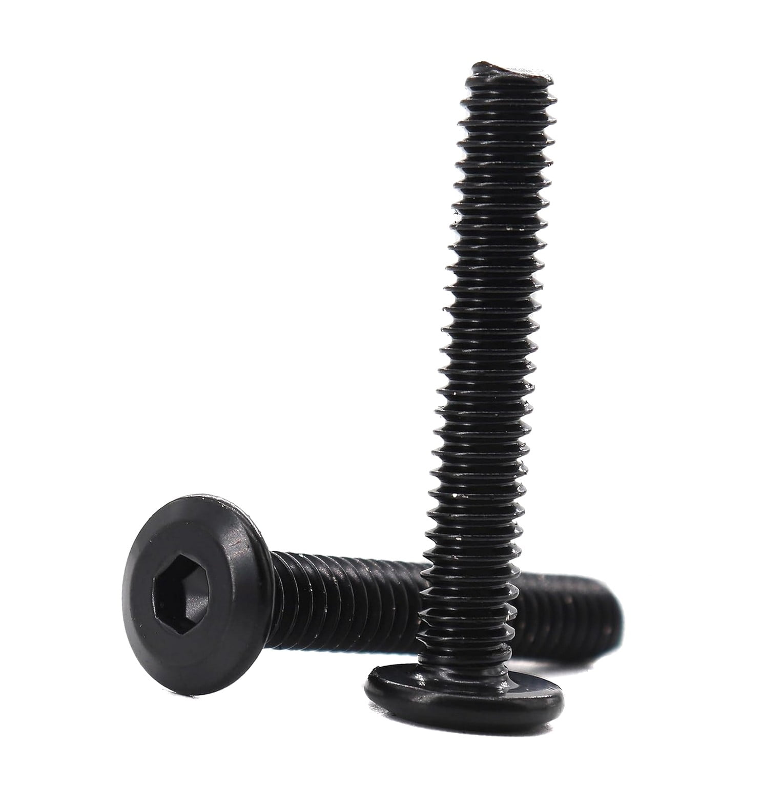 Bybiment 10 Pieces 1/4"-20 2-1/2" Flat Bolts in 304 Steel for Furniture ...