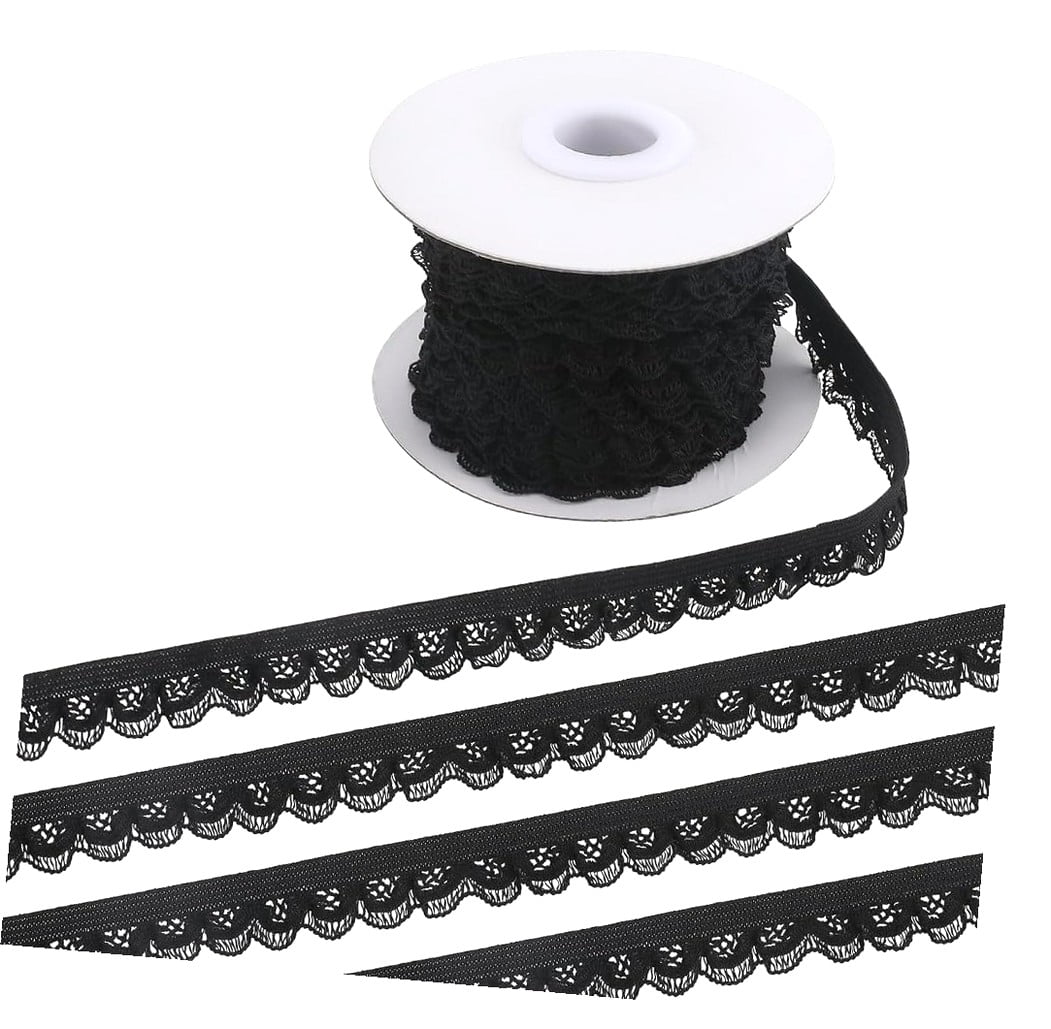 Bybiment 10 Yards Lace Roll 13mm Pattern Stretchy Lace Lingerie Edge ...