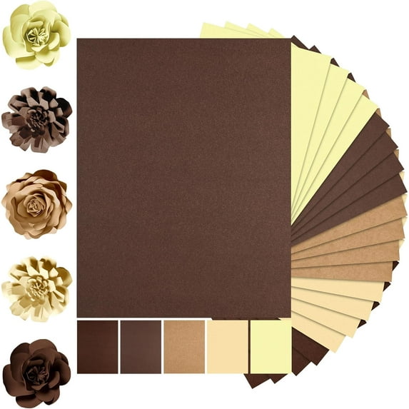 Bybiment 100 Cardstock 8.5 11" Assorted Colored Card Stock Bulk Craft ...
