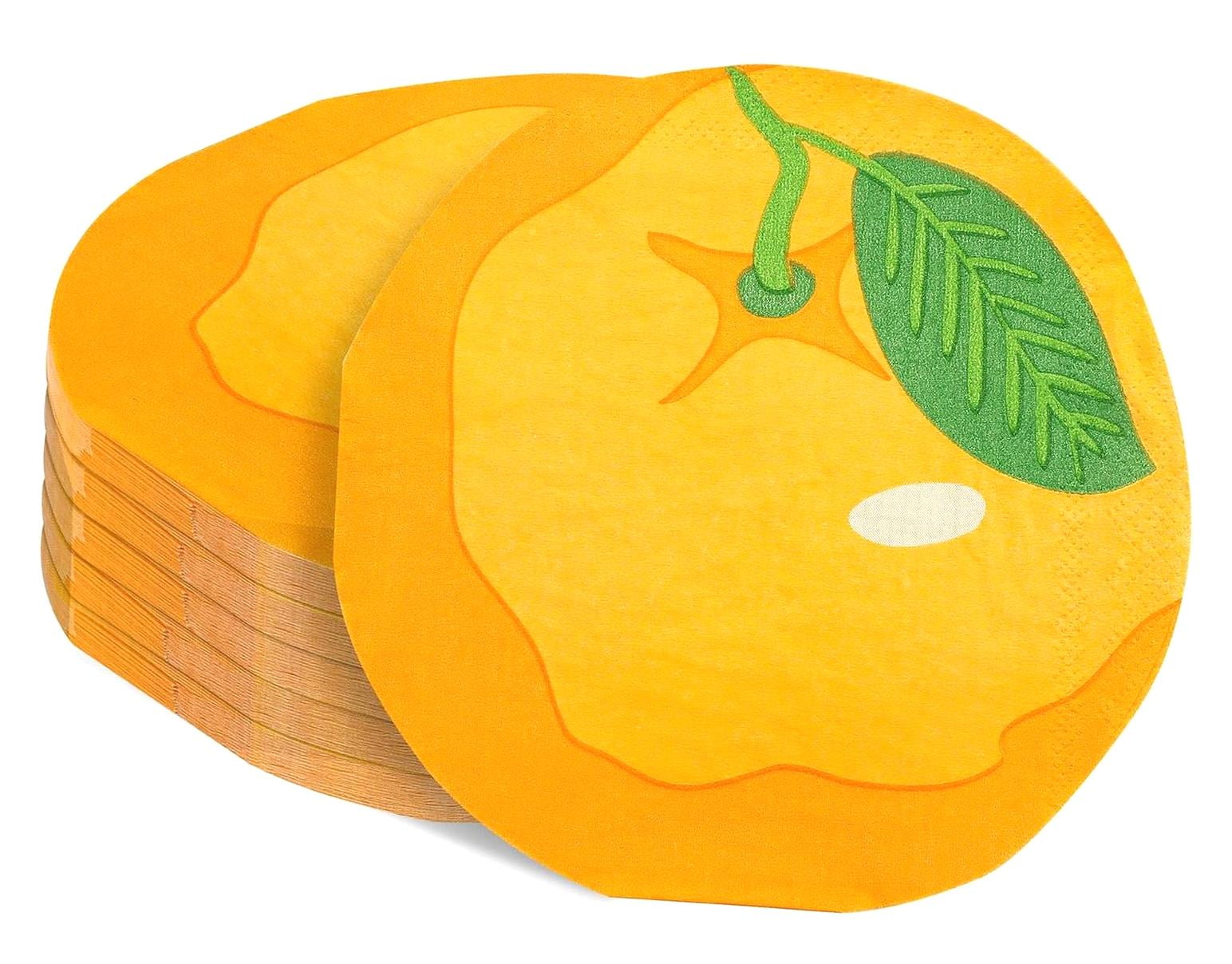 Bybiment 100 Summer-Themed Fruit Napkins - 2 Ply Absorbent Party ...