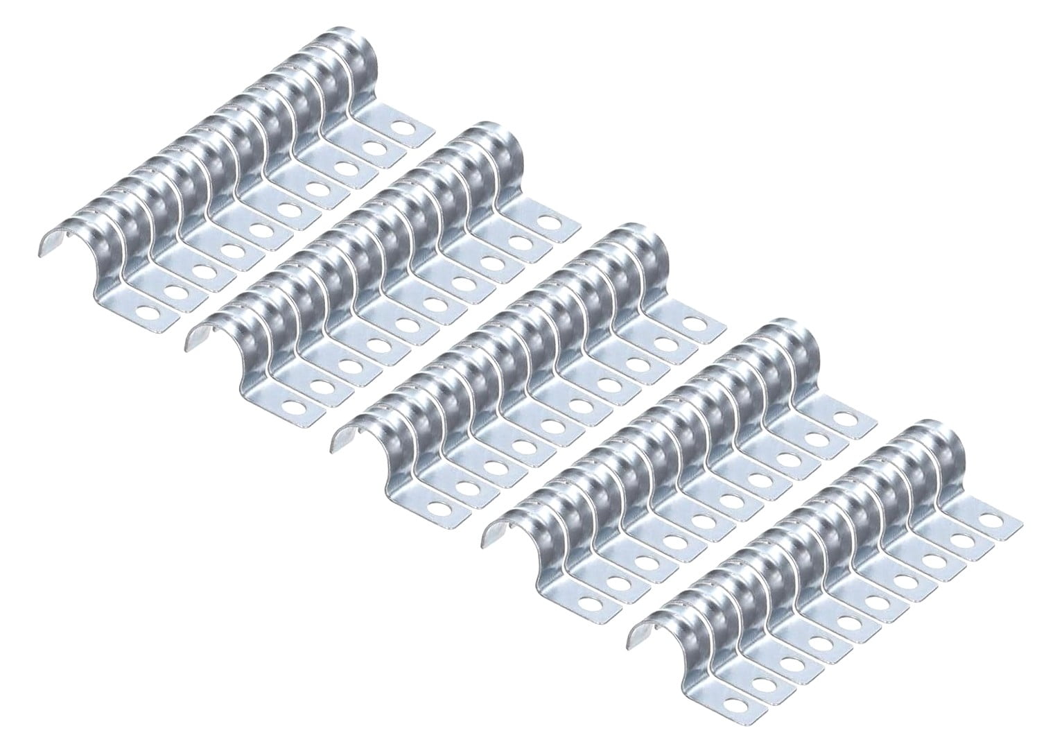 Bybiment 100pcs Conduit Clamp, Single-Hole Strap, Tube Pipe Clamp, 14mm ...