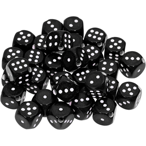 Bybiment 10mm Acrylic Dice Beads Small 6 Sided Dice Charms for Jewelry ...