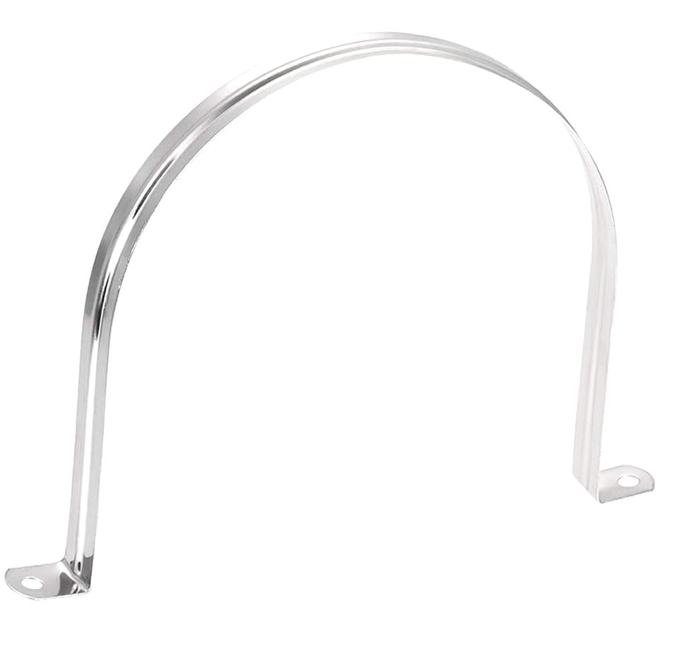 Bybiment 110mm(4.3") Rigid Pipe Strap, 2 Hole Tube Straps Made of 201 ...