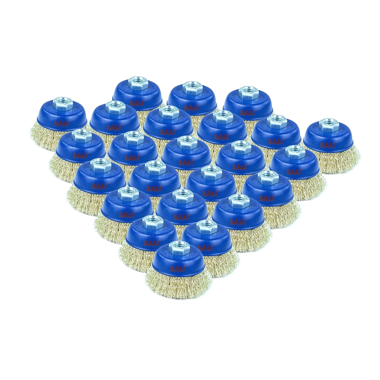 Bybiment 12 Pack Wire Cup, 3 Inch Coarse Crimped Cup for Grinders, with ...