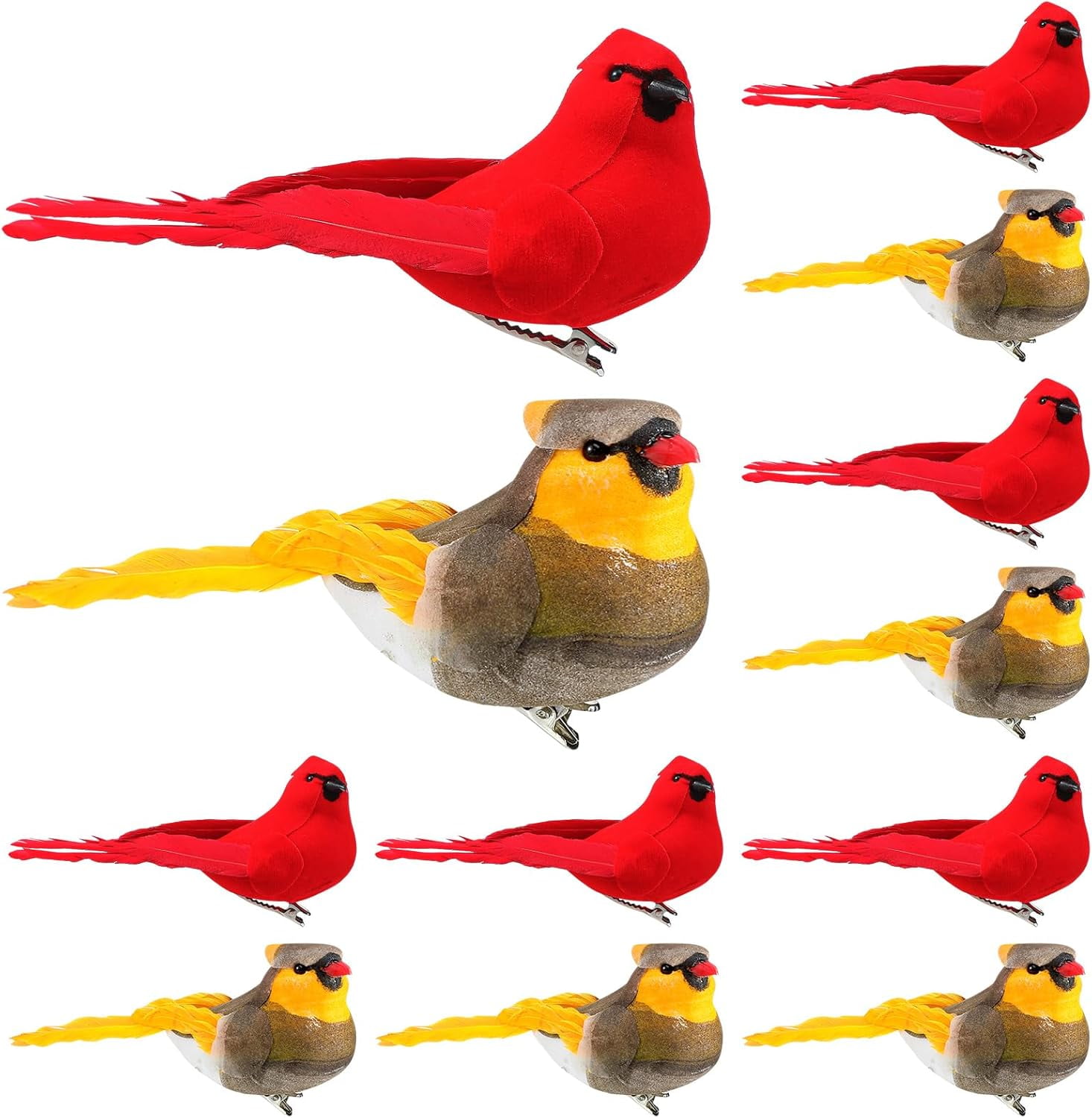 Bybiment 12 Pieces Christmas Clips Christmas Tree Decorations 5.12 Inch ...