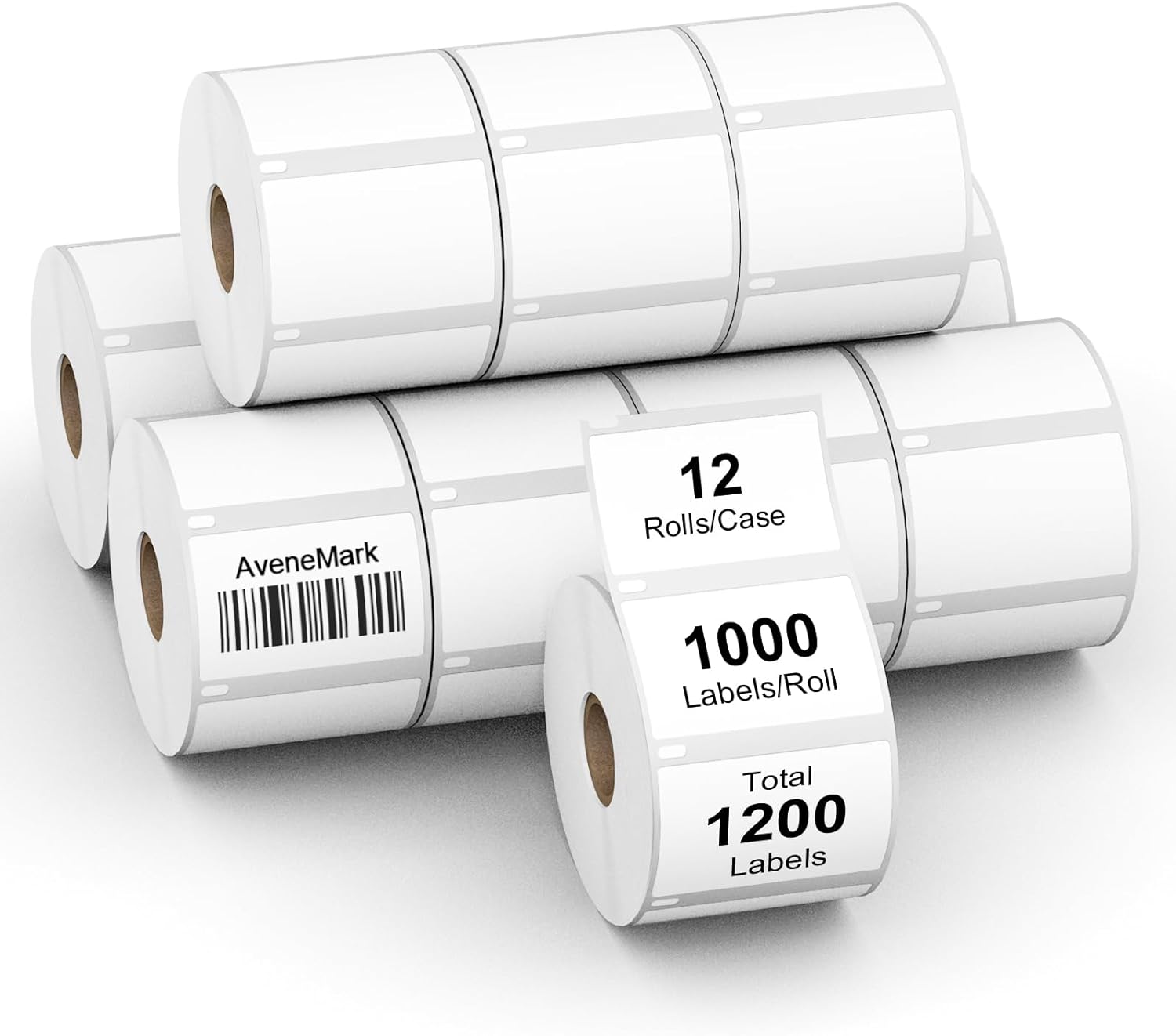 Bybiment 12 Rolls Thermal Labels for 30334 (2-1/4" 1-1/4") Barcode ...