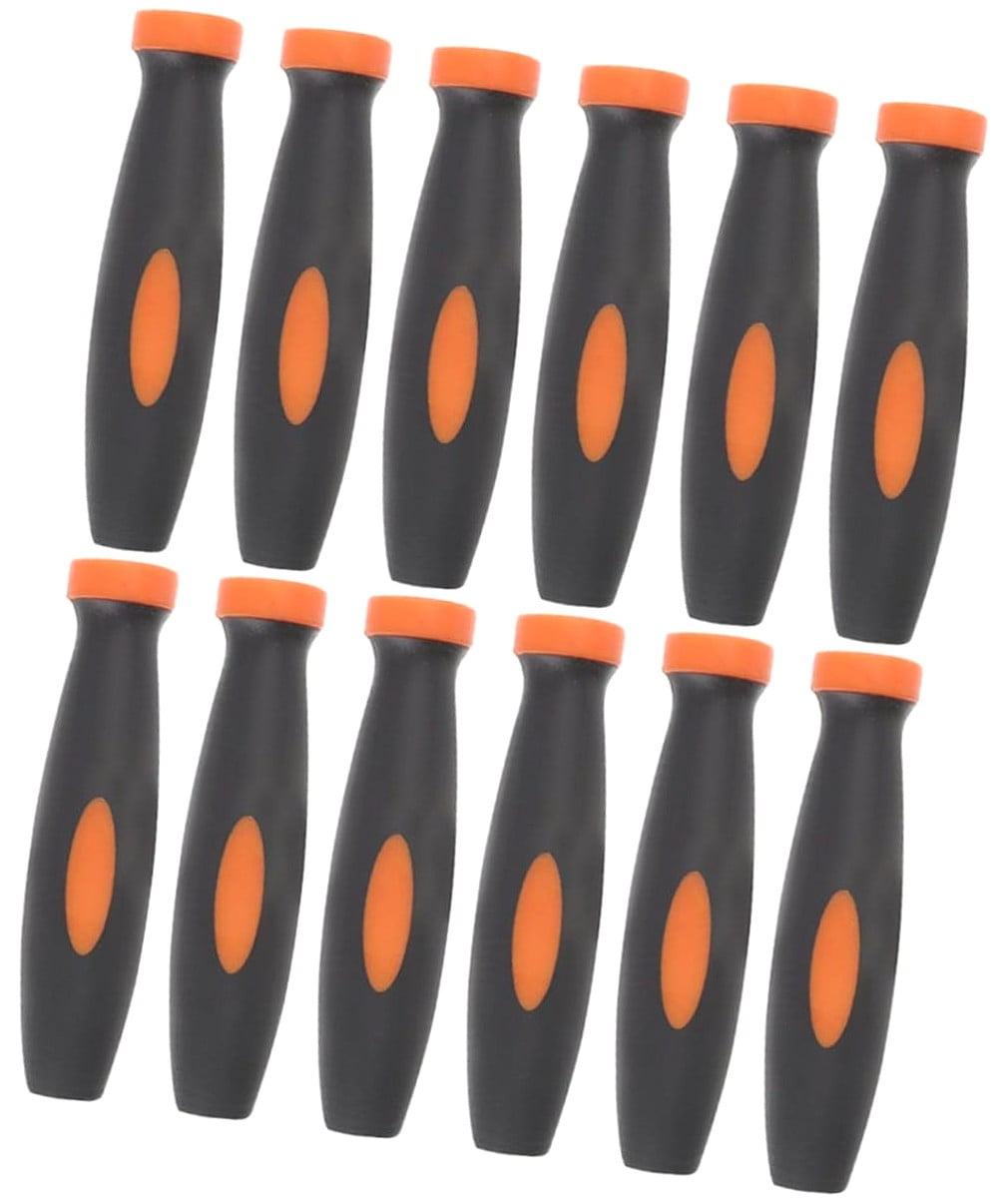 Bybiment 12pcs Rubber Handle File for Woodworking Diameter Ergonomic ...