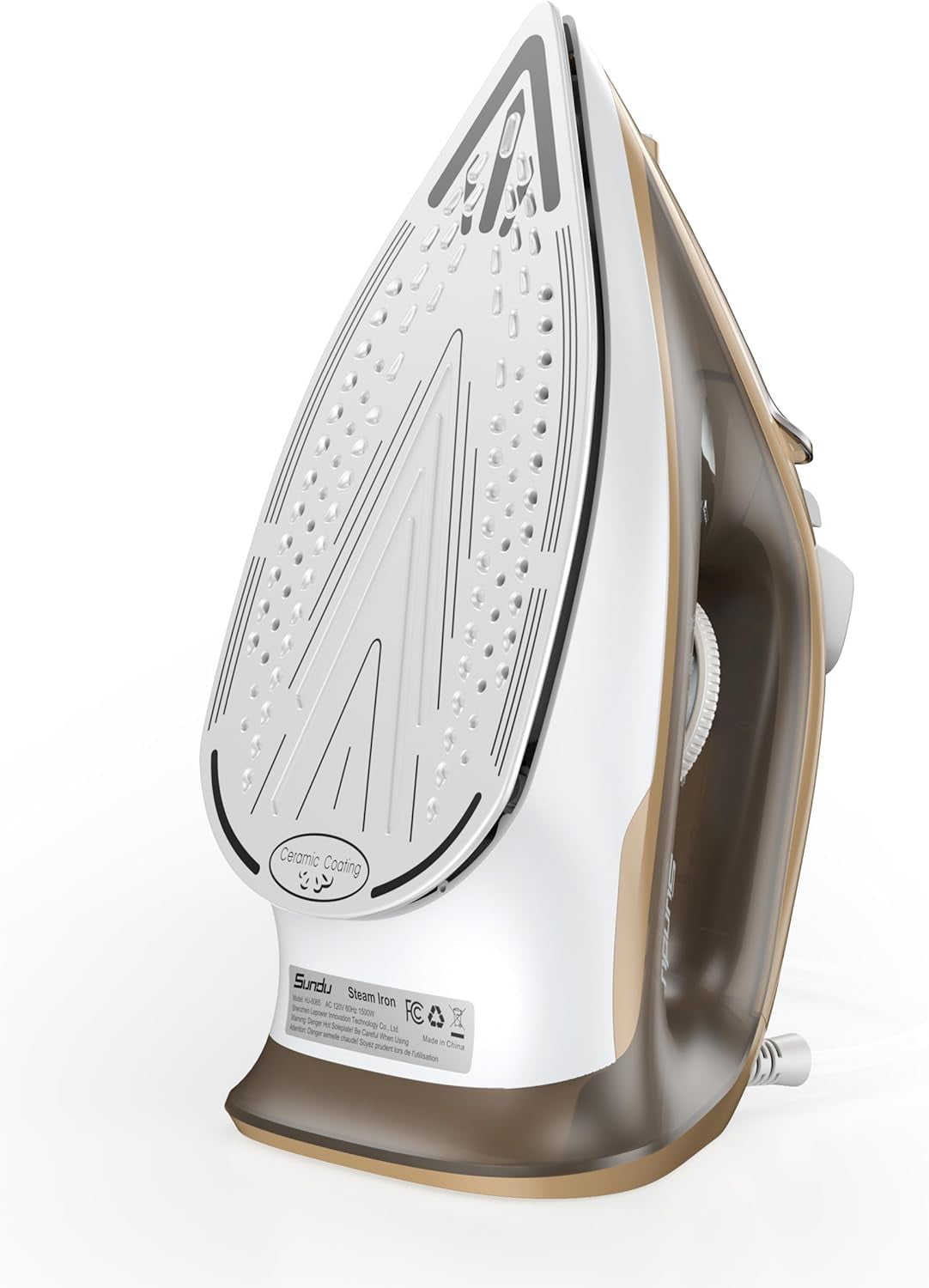 Bybiment 1500W Iron for Clothes with 11.84oz Water , 15-Second ...