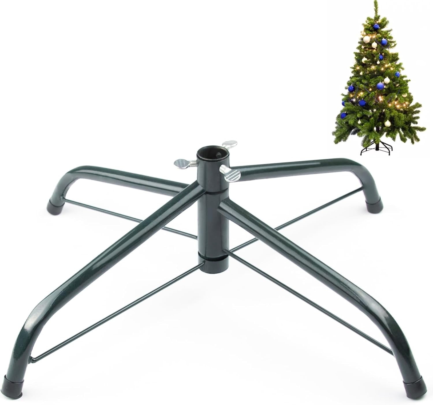 Bybiment 16 Inch Metal Christmas Tree Stand for 4 to 10ft Christmas ...