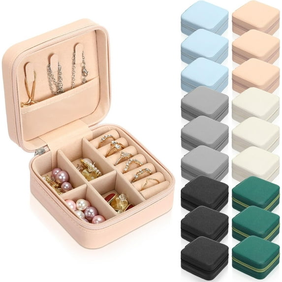 Bybiment 18 Pcs Travel Jewelry Case Bulk Boxes Small Jewelry Box ...
