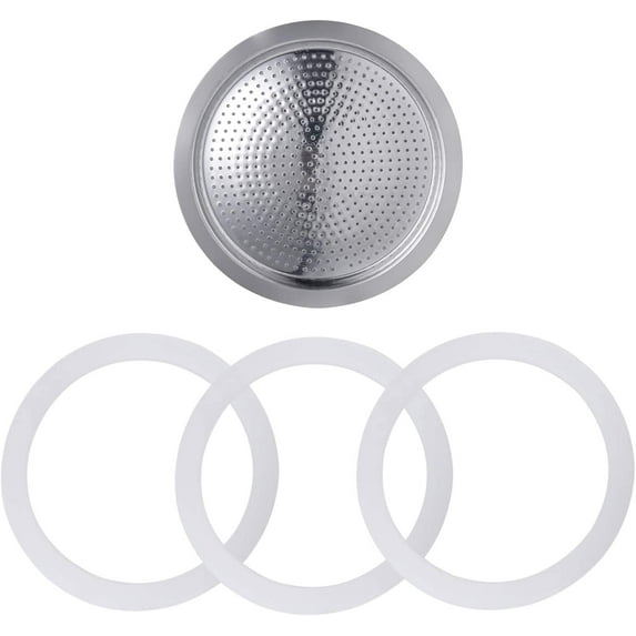 Bybiment 2 Cup Steel Moka Pot Infuser for Steel Italian Stovetop Coffee ...