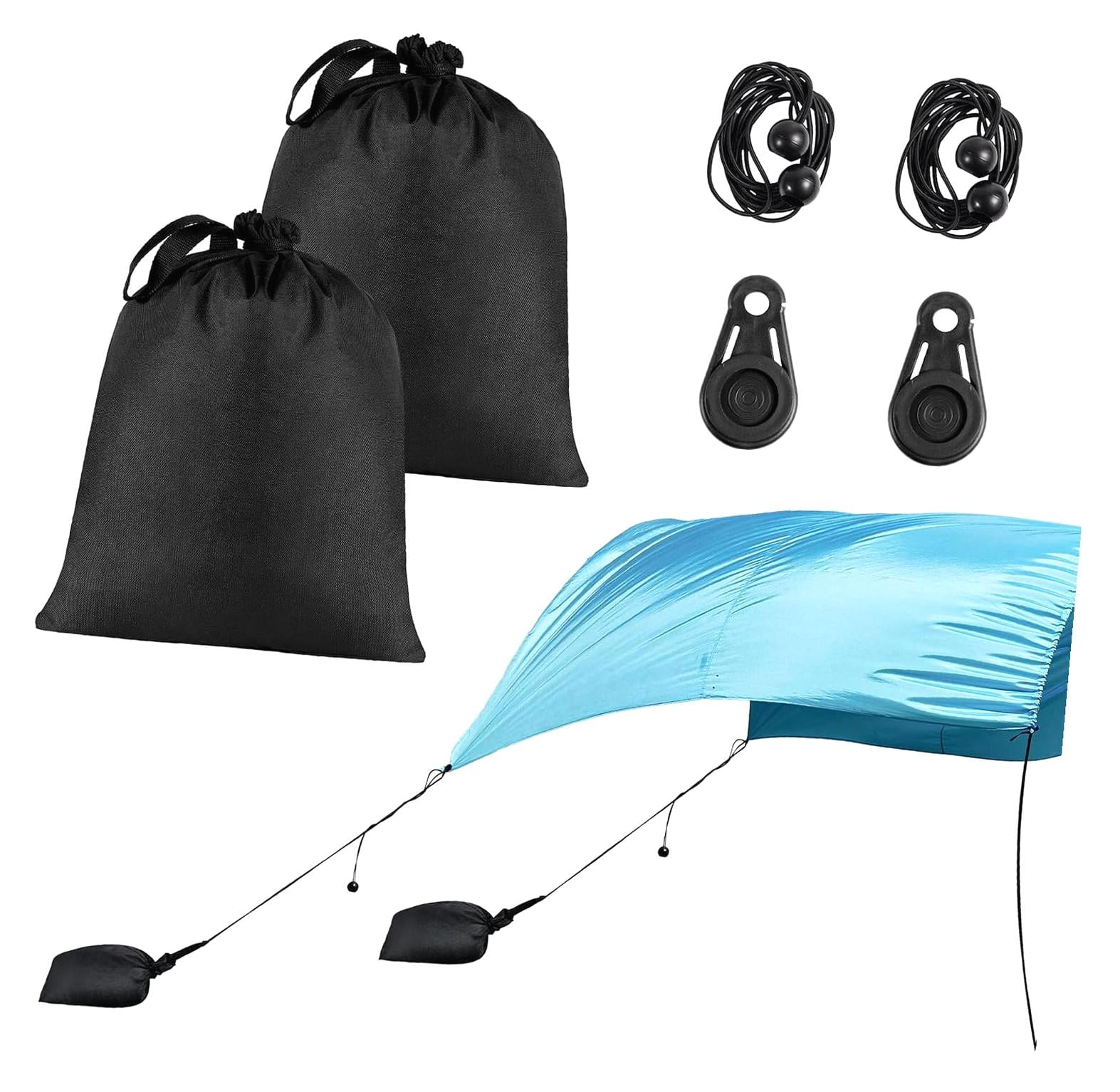 Bybiment 2 Pack Beach Shade with Shibumi Beach, Sandbags Weight No Wind ...