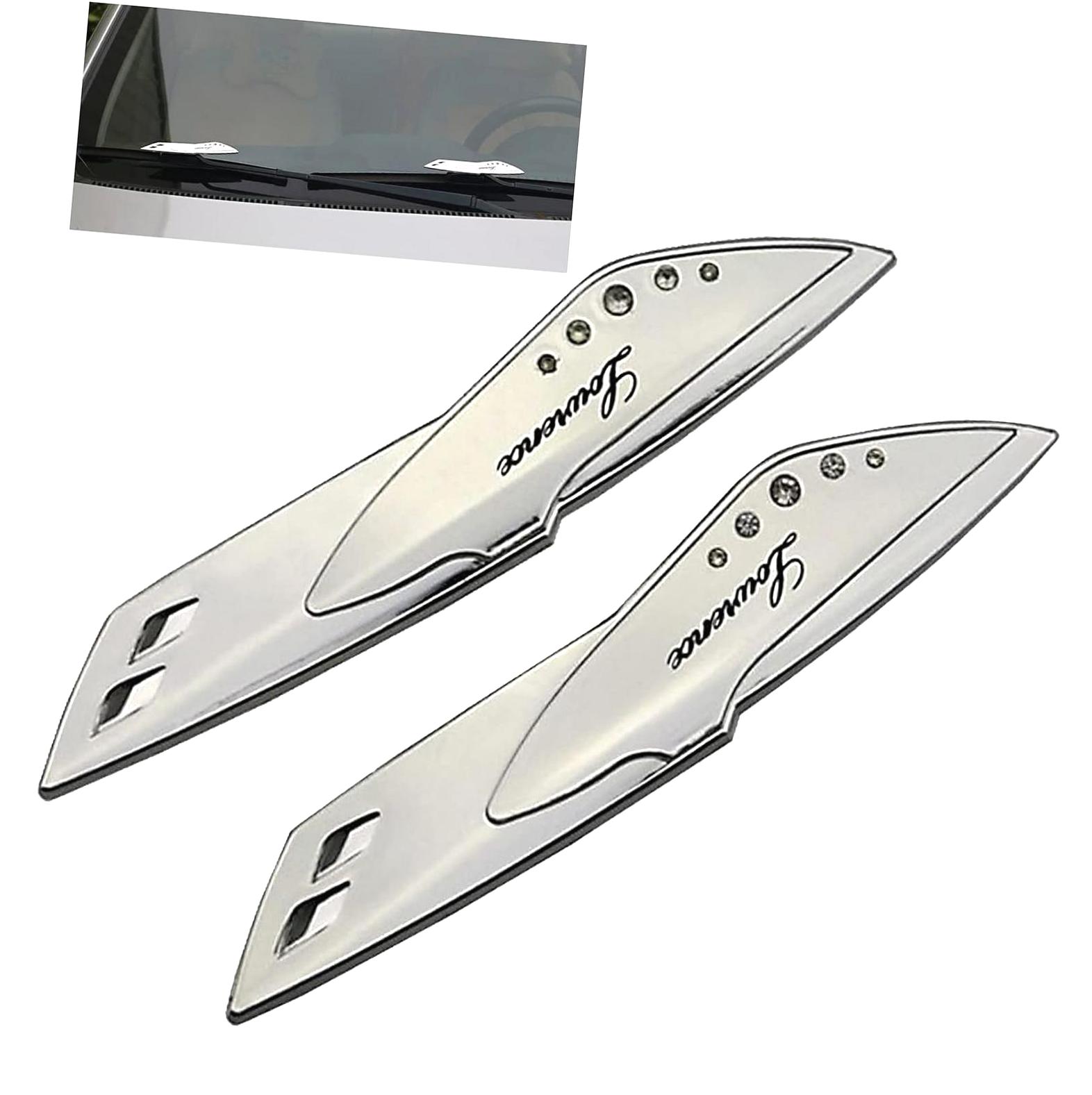 Bybiment 2-Piece Car Wiper with Pressure Fixation and Chip Decoration ...