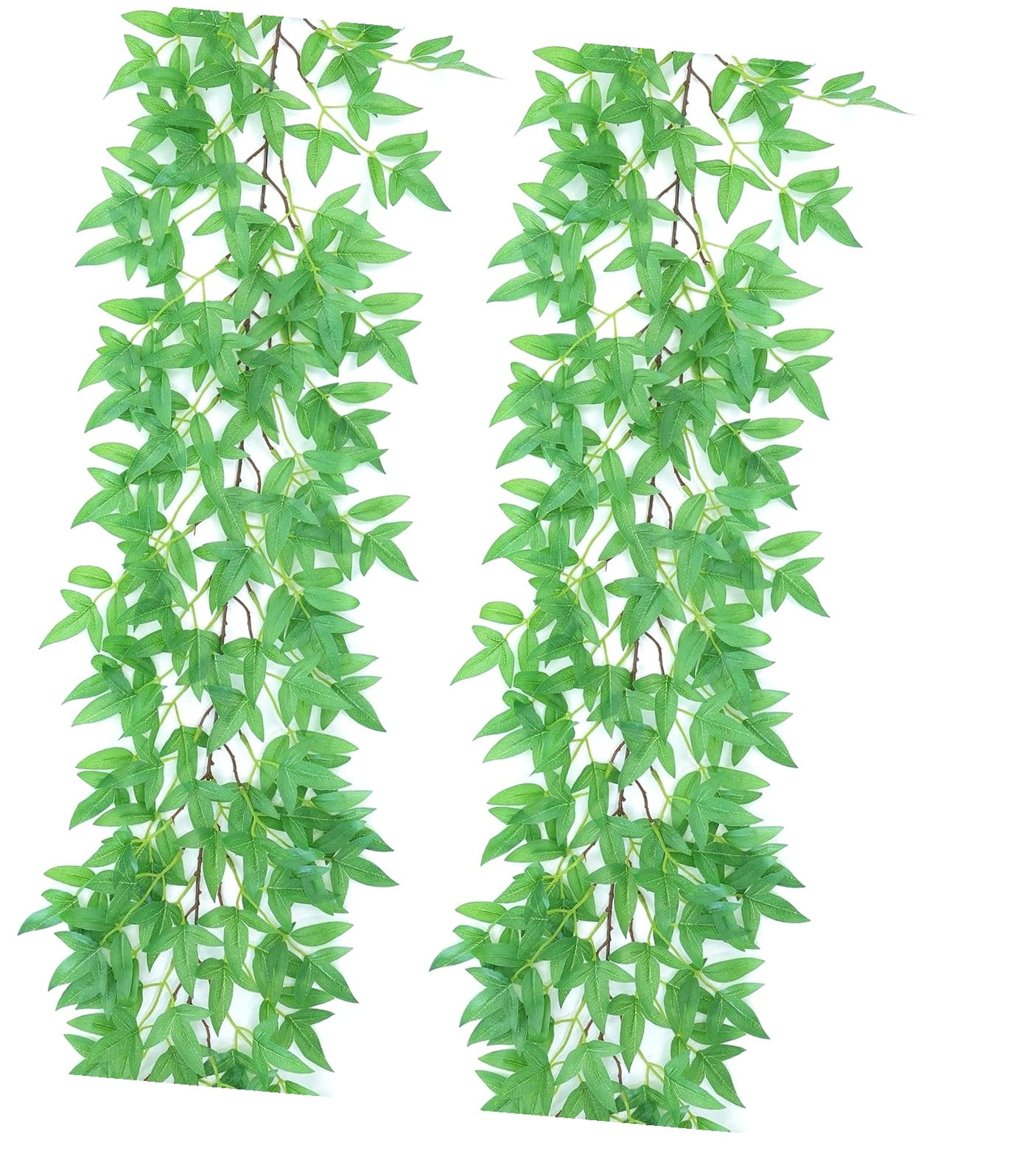 Bybiment 2 Strands Artificial Vines Ivy Garland 71" Fake Vine with Silk ...