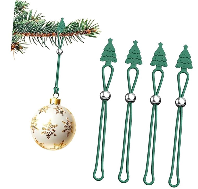 Bybiment 24 Pcs Ornament Hangers for Christmas Trees, Hangers with Clip ...