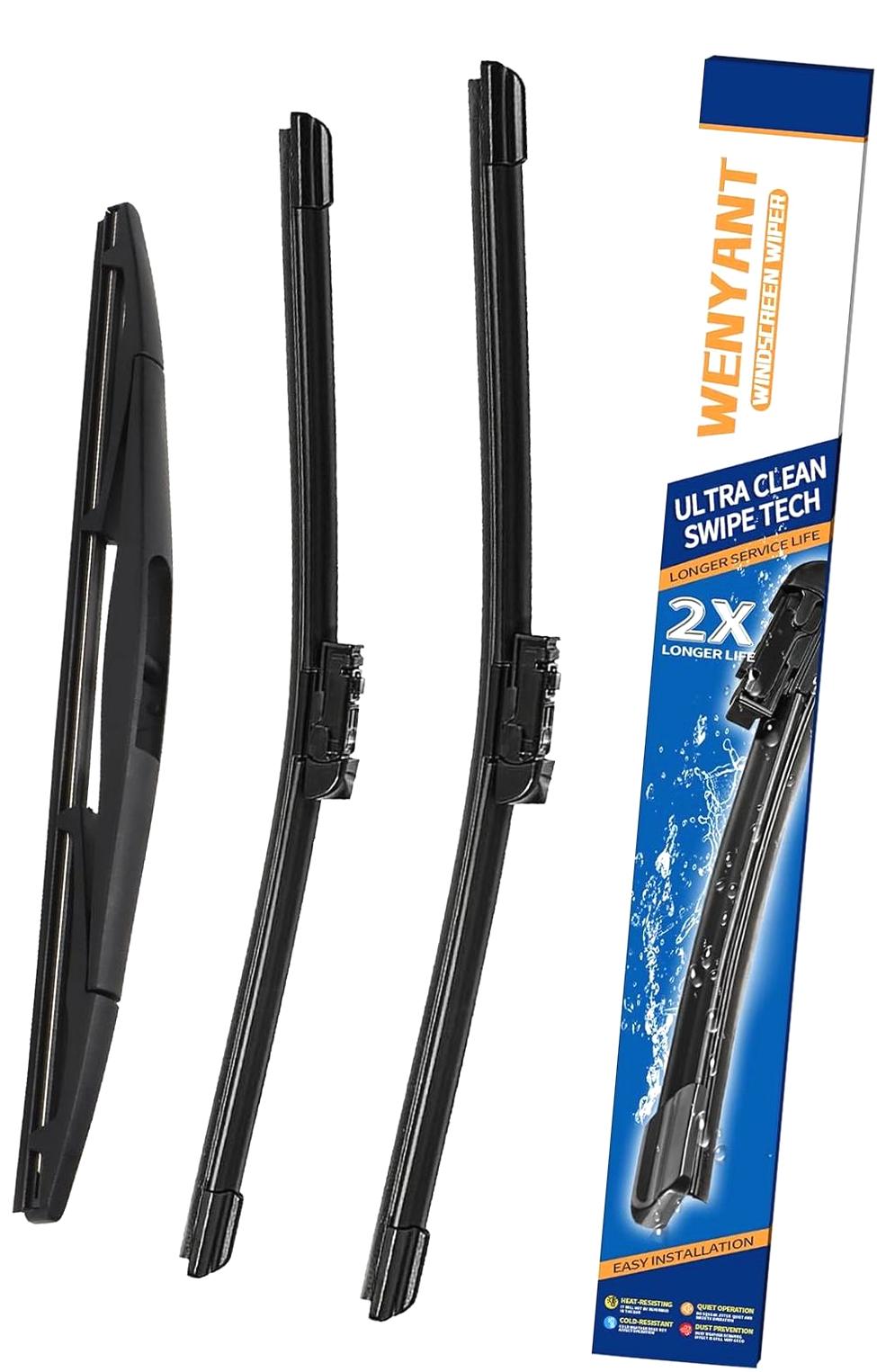 Bybiment 26"/16"/12" Windshield Wipers for Crosstrek/Impreza models ...