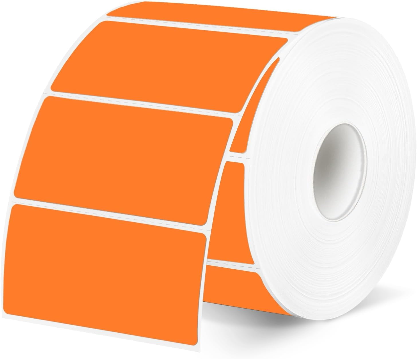 Bybiment 2x1 Inch Thermal Labels, Orange Thermal Printer Stickers, Self ...