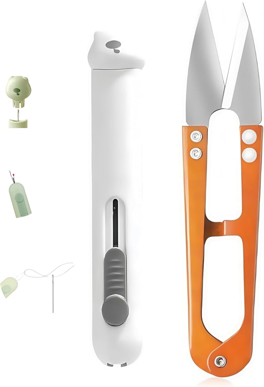 Bybiment 3-in-1 Sewing Kit with Automatic Seam Ripper, Needle Threader ...