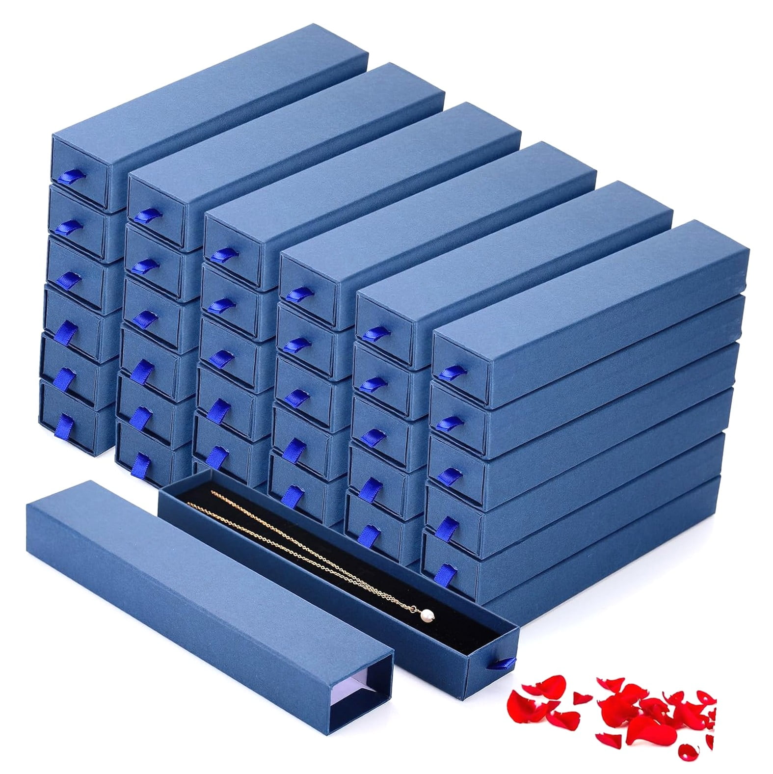 Bybiment 36 Pieces Jewelry Storage Boxes for with Sliding Drawers ...