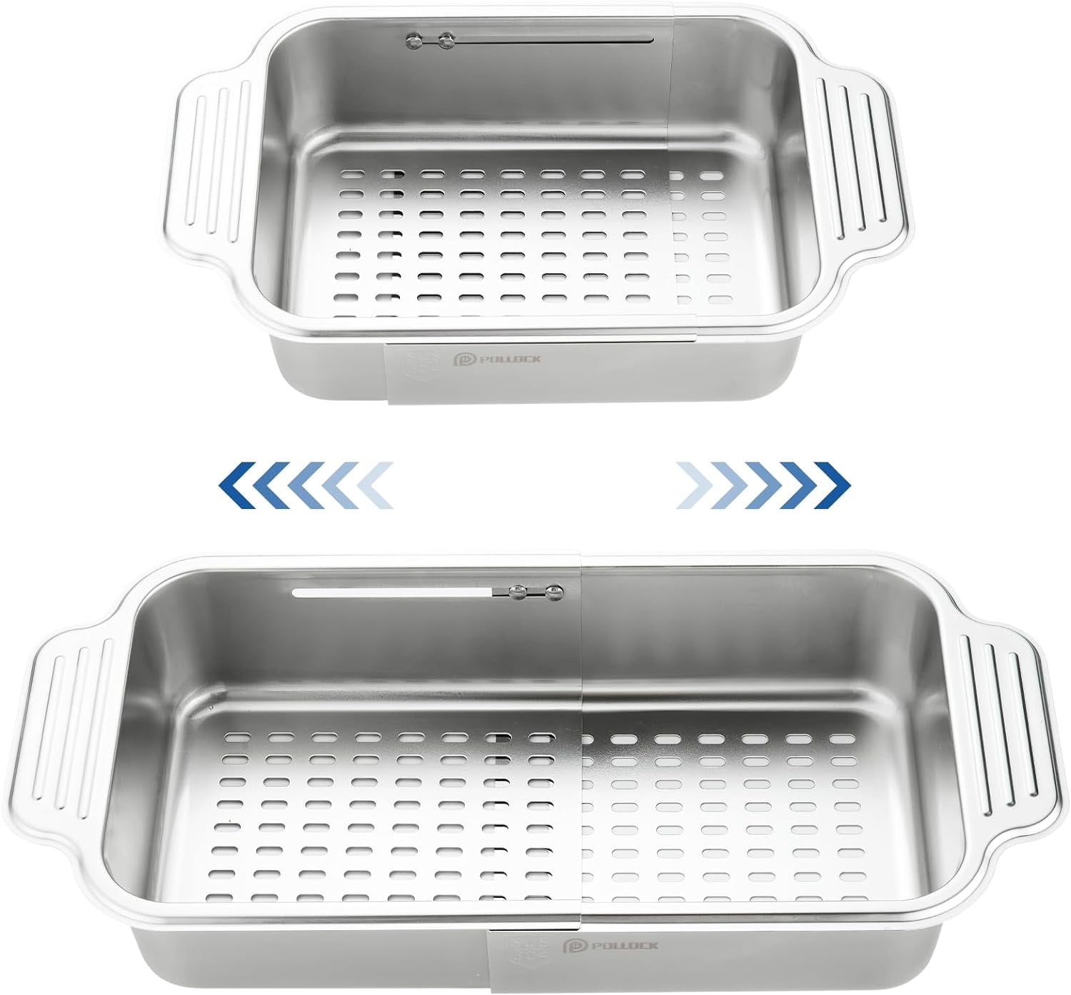 Bybiment 4 In 1 Collapsible Sink Colander for Kitchen 304 Steel Over ...